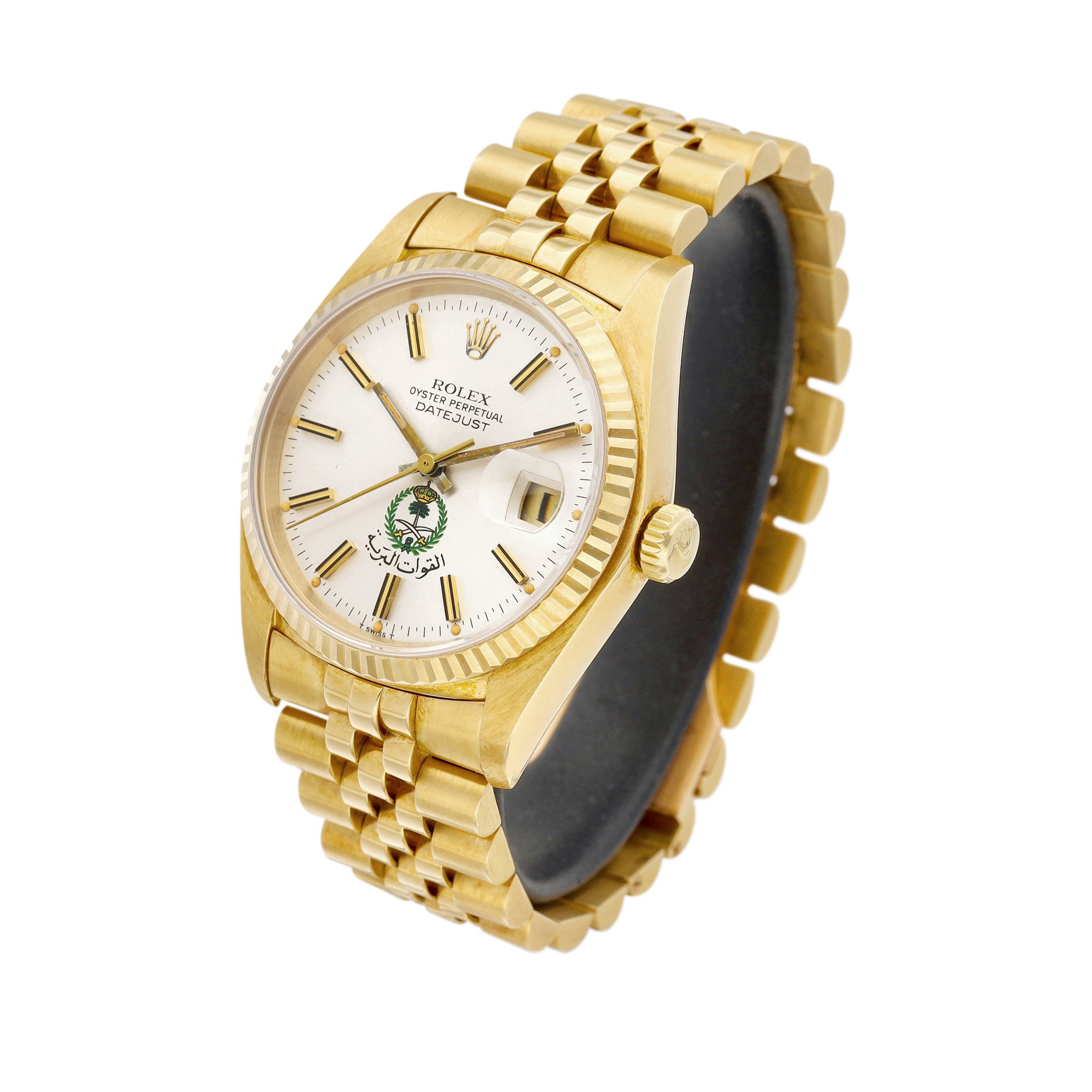 DateJust, Reference 16018 | A yellow gold wristwatch with date and ...