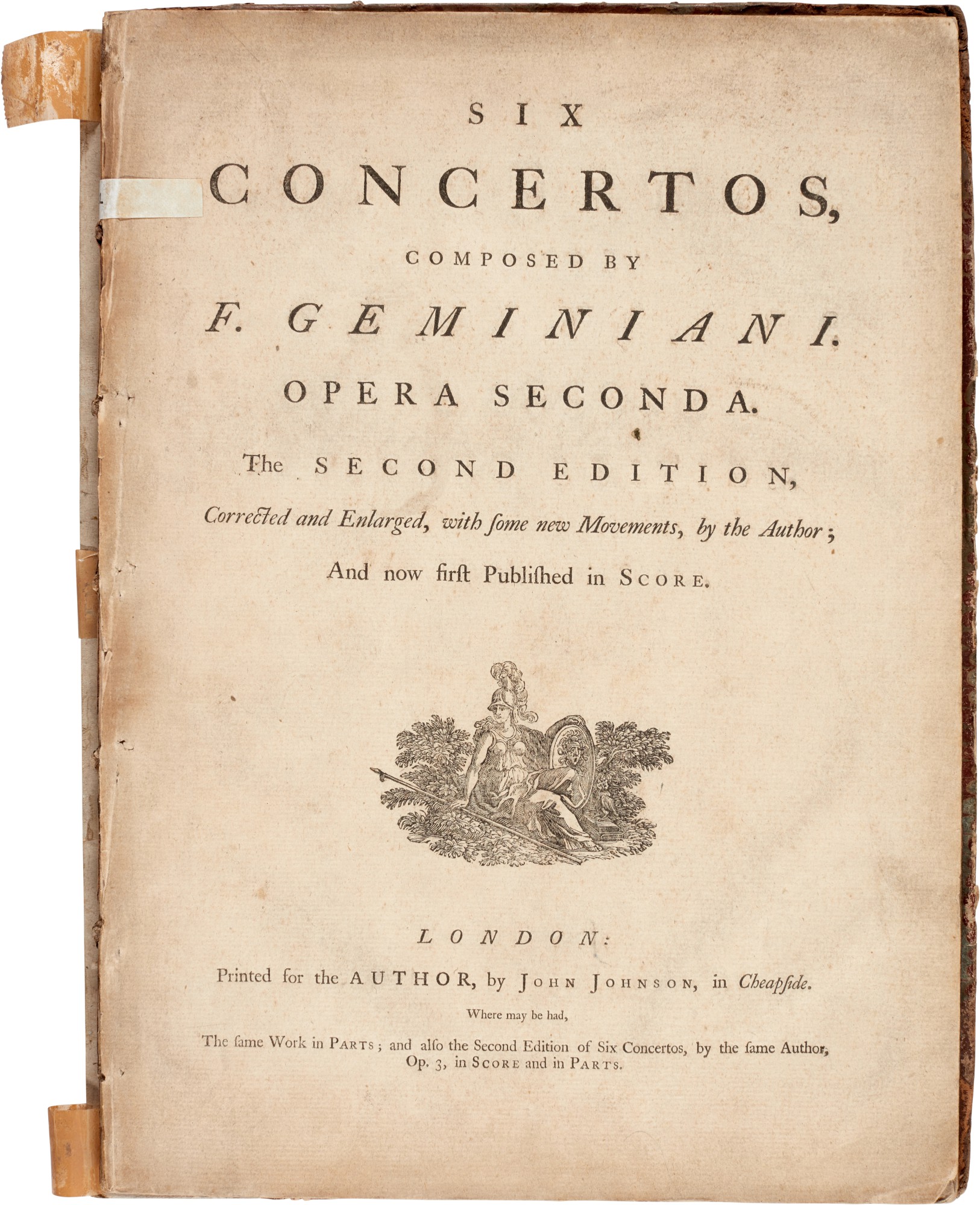 F. Geminiani. An edition of Op.2 and Op.3, [c.1755 and 1757] | Early ...