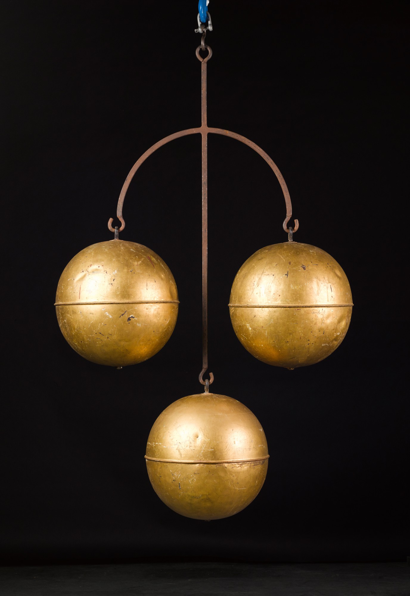 A VICTORIAN CAST-IRON AND GILT-COPPER PAWNBROKERS SIGN, 19TH CENTURY ...