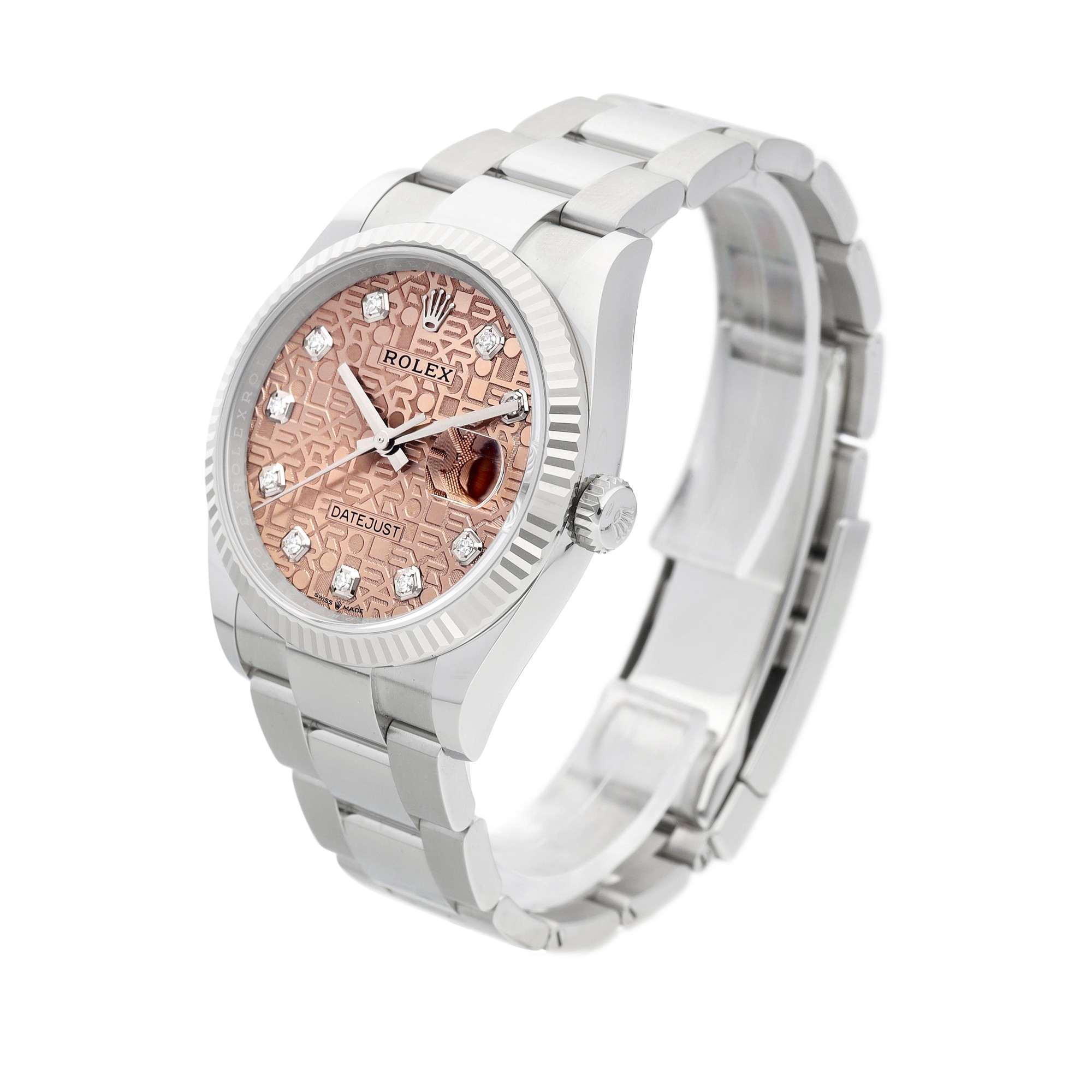 DateJust, Reference 126234 | A stainless steel and diamond-set ...