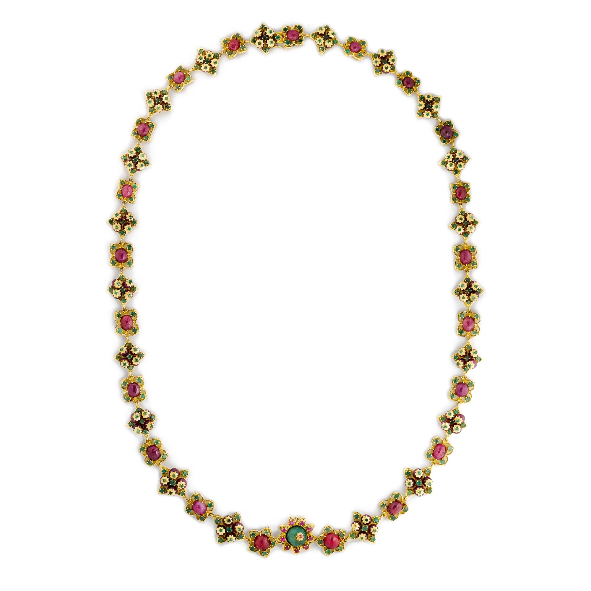 Collier émeraudes et rubis | Emerald and ruby necklace | Fine Jewels ...