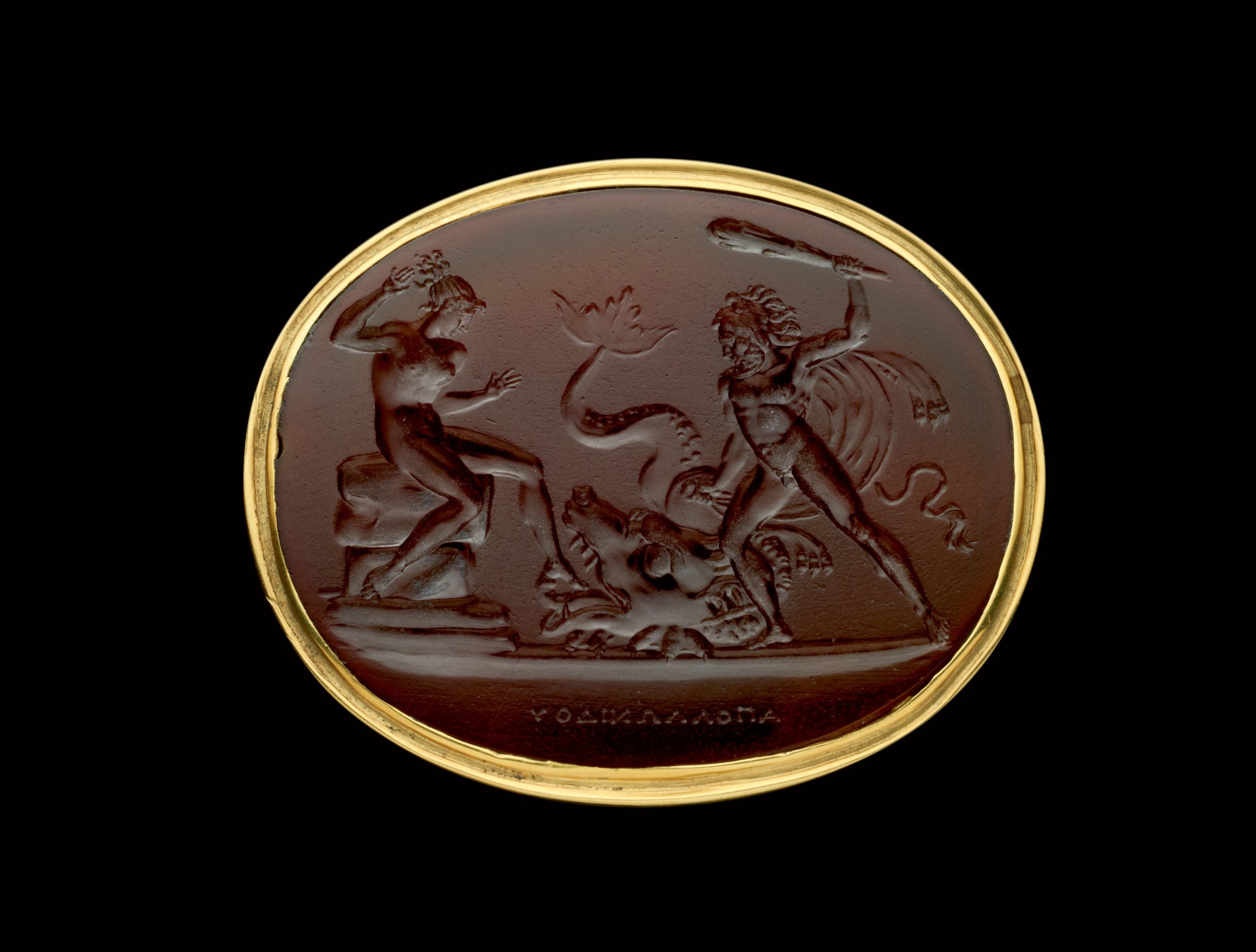ITALIAN, EARLY 19TH CENTURY | INTAGLIO WITH HERCULES RESCUING HESIONE ...