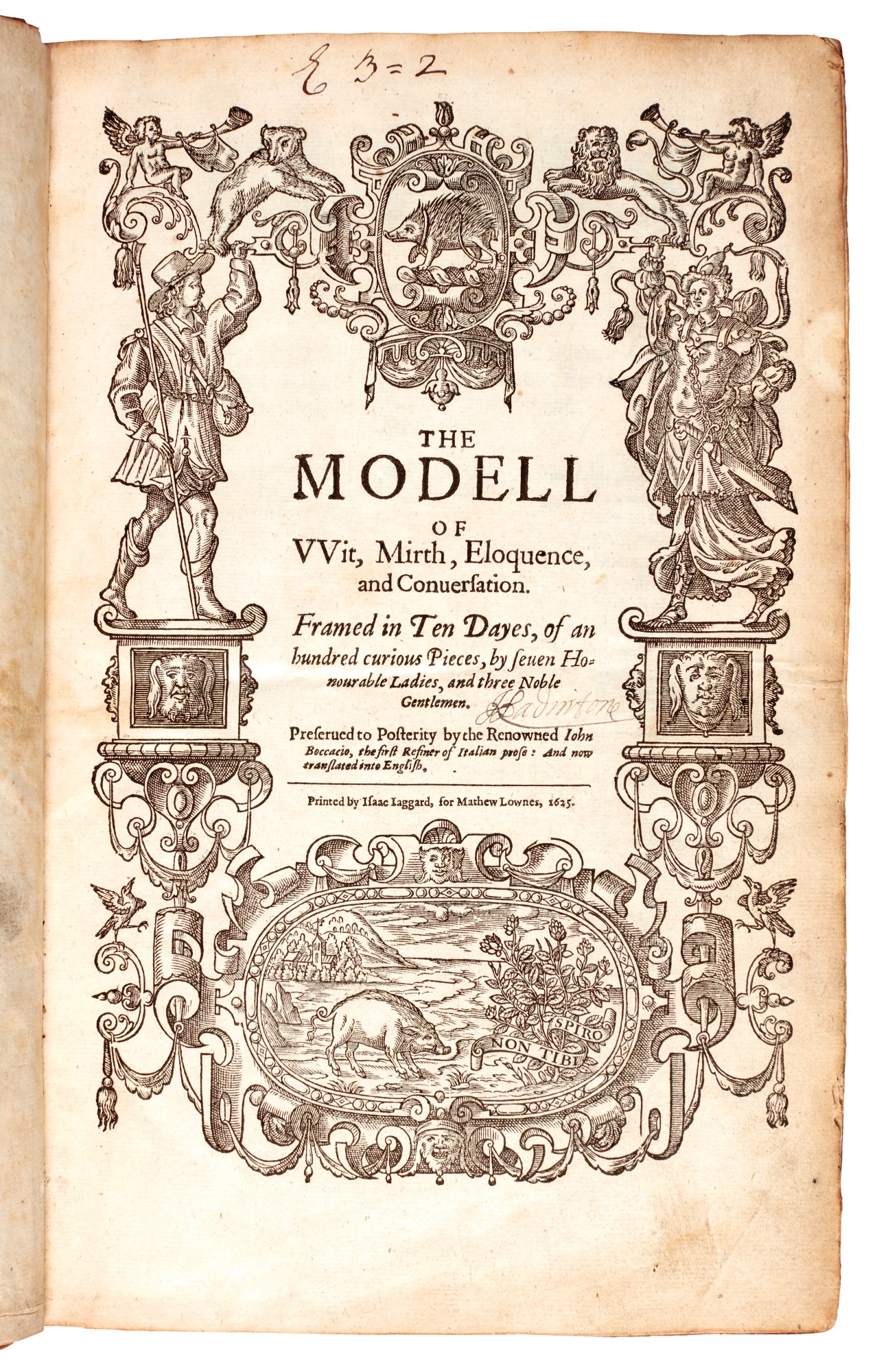 BOCCACCIO | The Decameron, 1625-1620 | English Literature, History ...