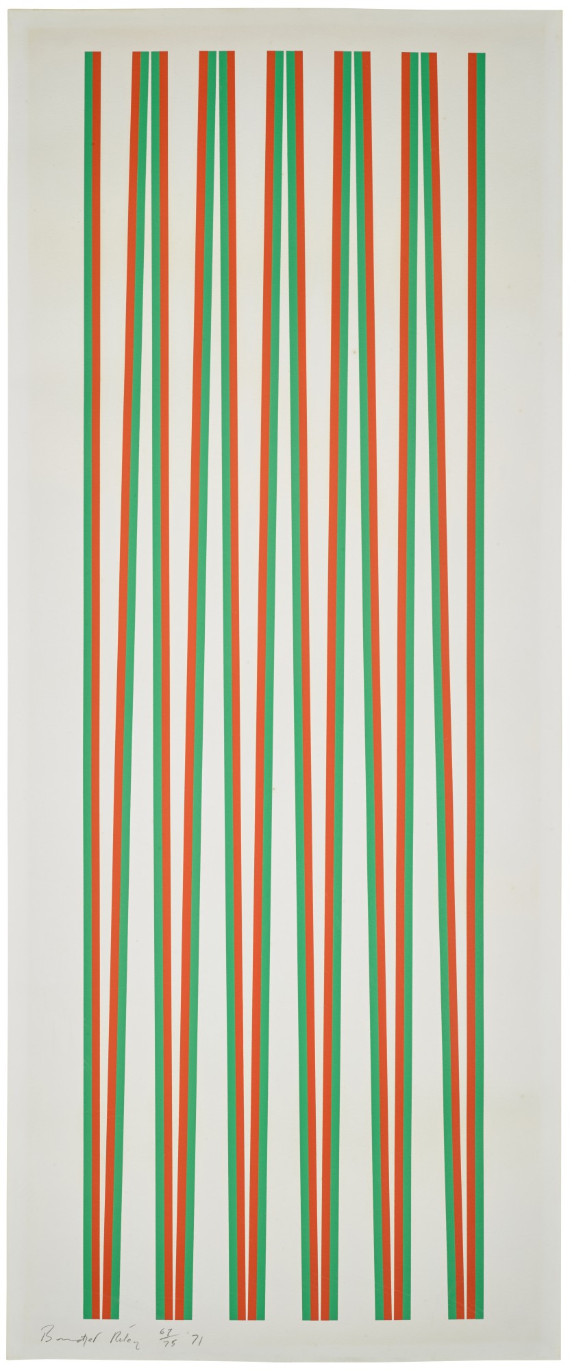 BRIDGET RILEY | UNTITLED (ELONGATED TRIANGLES 2) (S. 11) | Modern ...