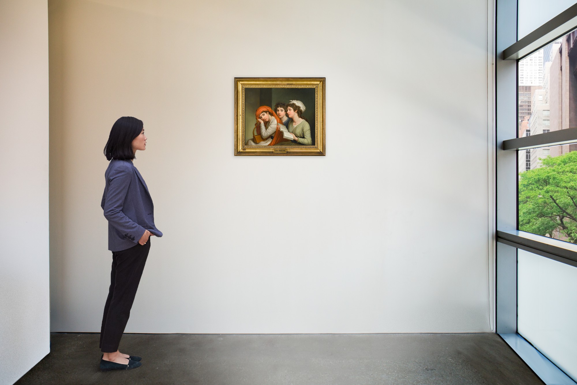 Triple portrait of Emma, Lady Hamilton (1765–1815), as the three Muses ...