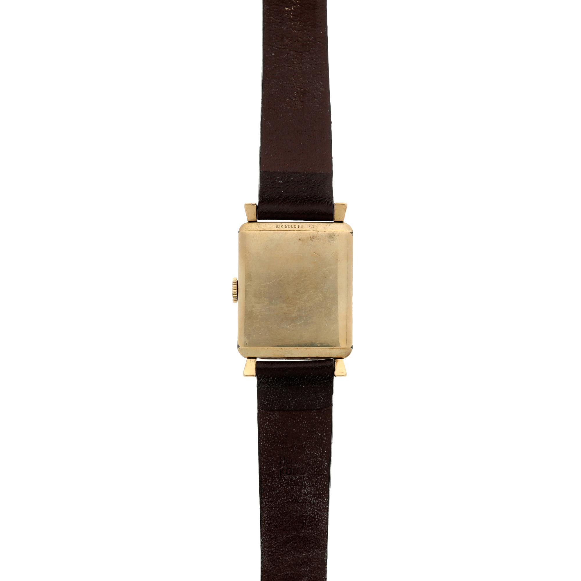 A set of two yellow gold rectangular watches, Circa 1960 | Fine Watches ...