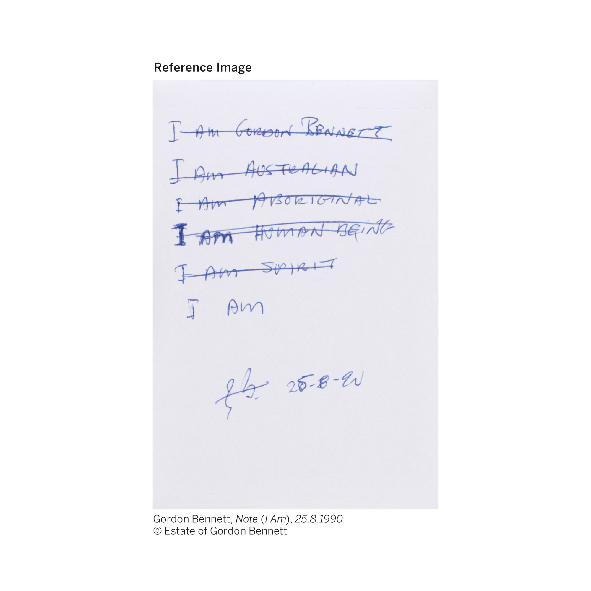 GORDON BENNETT | SELF PORTRAIT (BUT I ALWAYS WANTED TO BE ONE OF THE ...