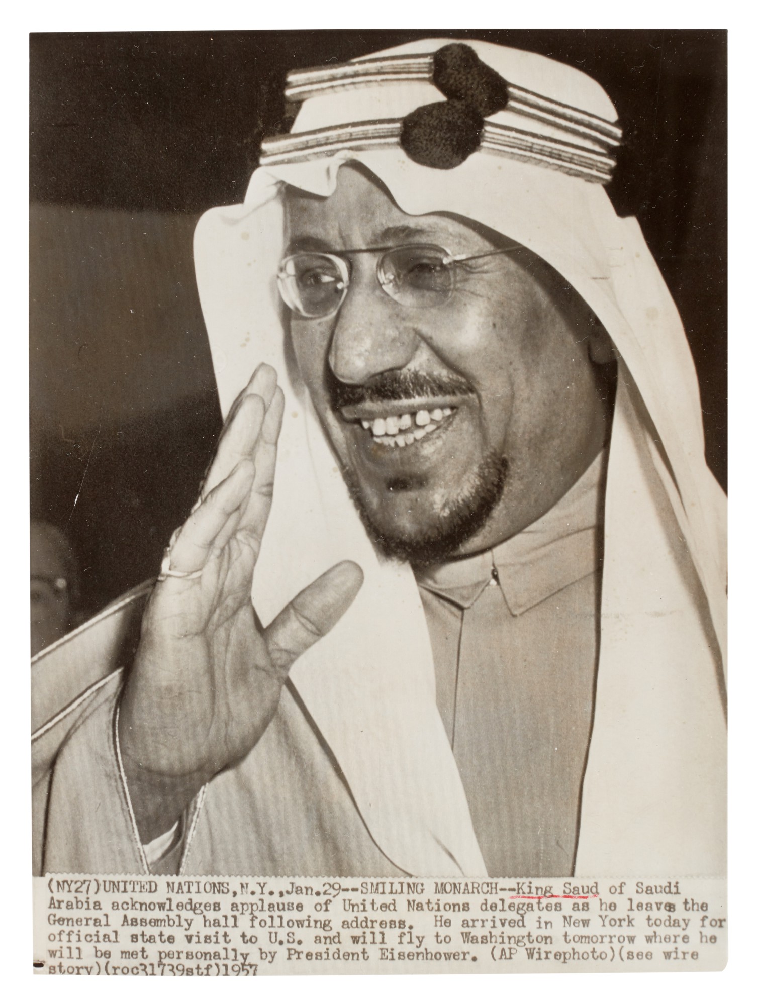 Saudi Arabia | 40 press photographs of the Saudi Royal Family, 1940s ...