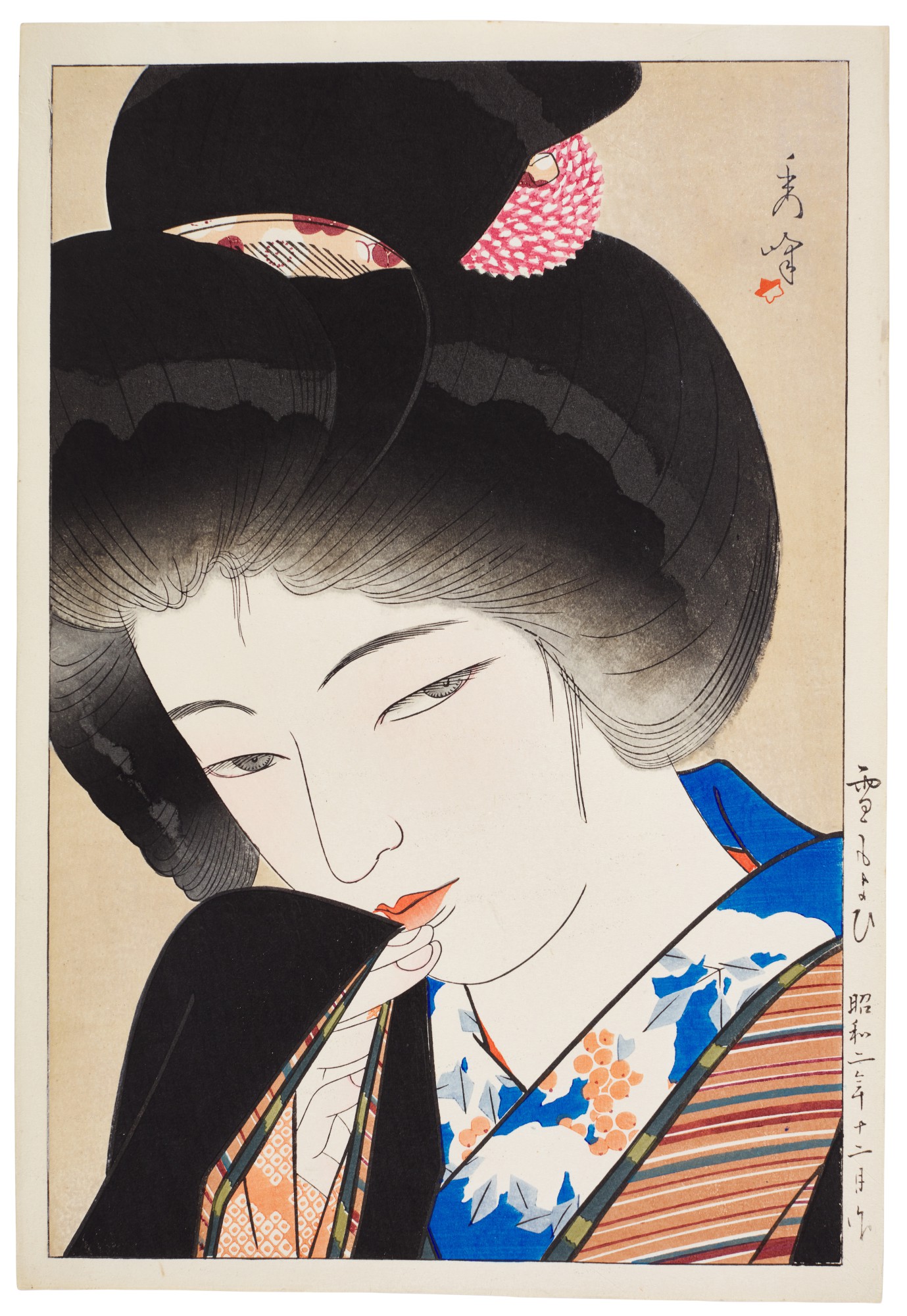 Yamakawa Shuho (1898-1944) Approaching Snow (Yuki moyoi), Showa period ...