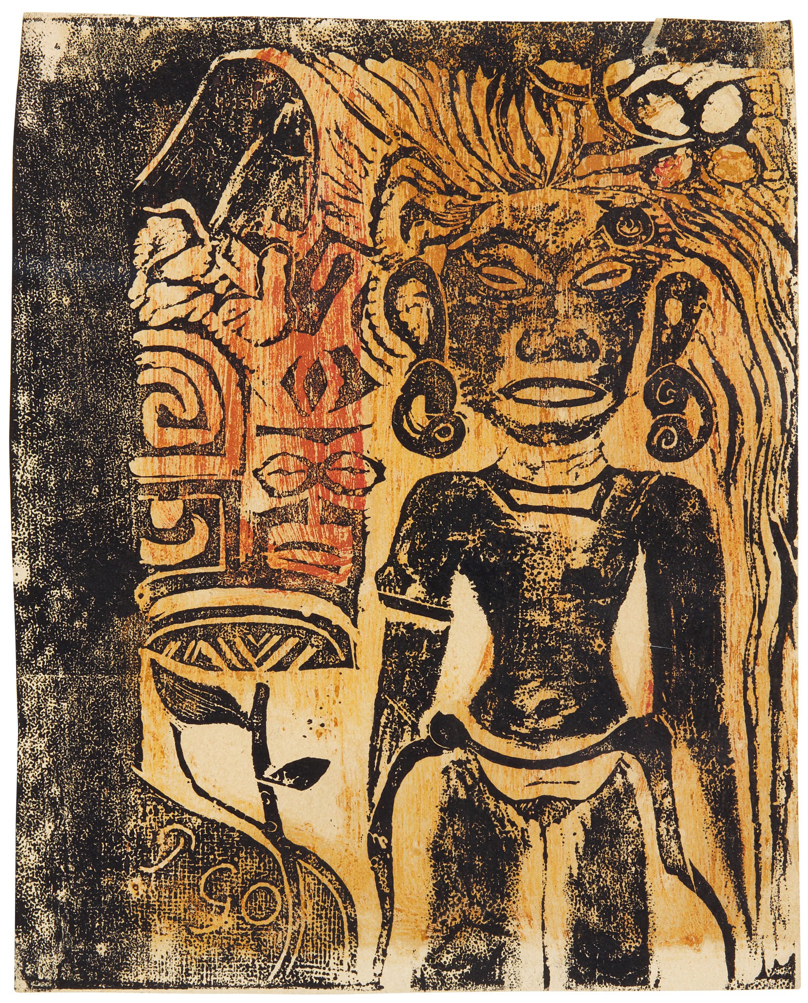 PAUL GAUGUIN | IDOLE TAHITIENNE (GUERIN 44; KORNFELD 32) | Prints ...