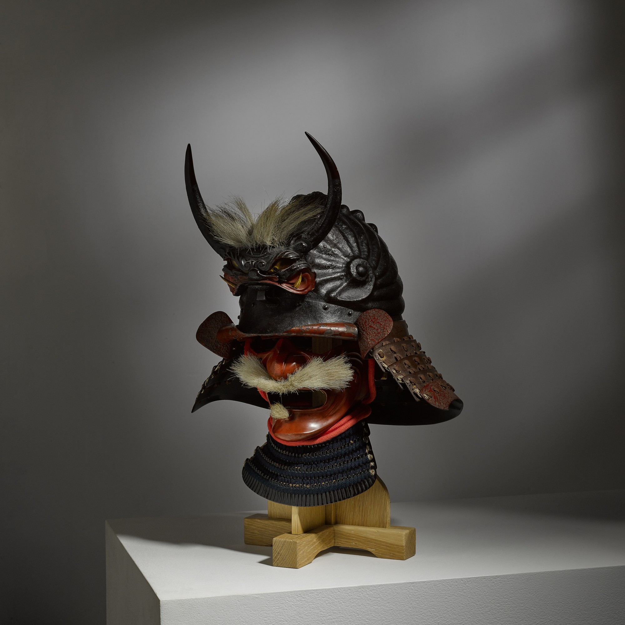 A rare and impressive awabi-nari uchidashi kabuto [a shell-shaped ...