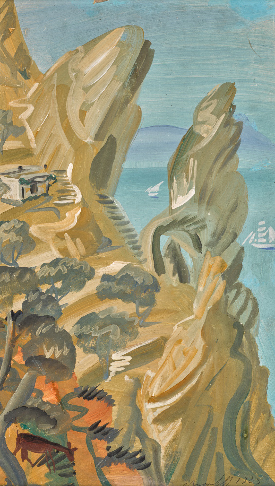 ALEXANDER EVGENIEVICH YAKOVLEV | MOUNTAINSIDE IN CAPRI | Russian ...