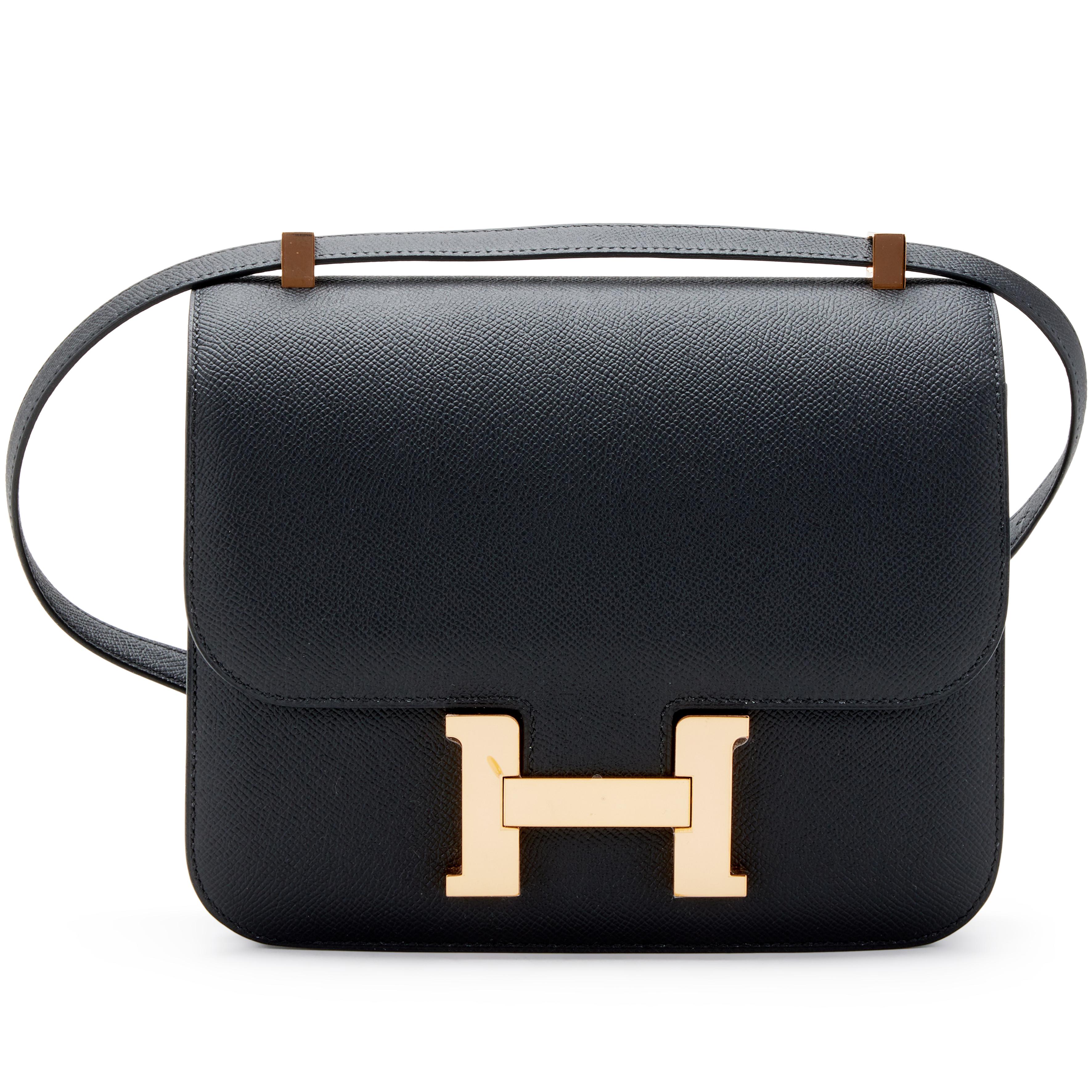 Hermès Black Epsom Constance 24 Rose Gold Hardware, 2019 Available For ...