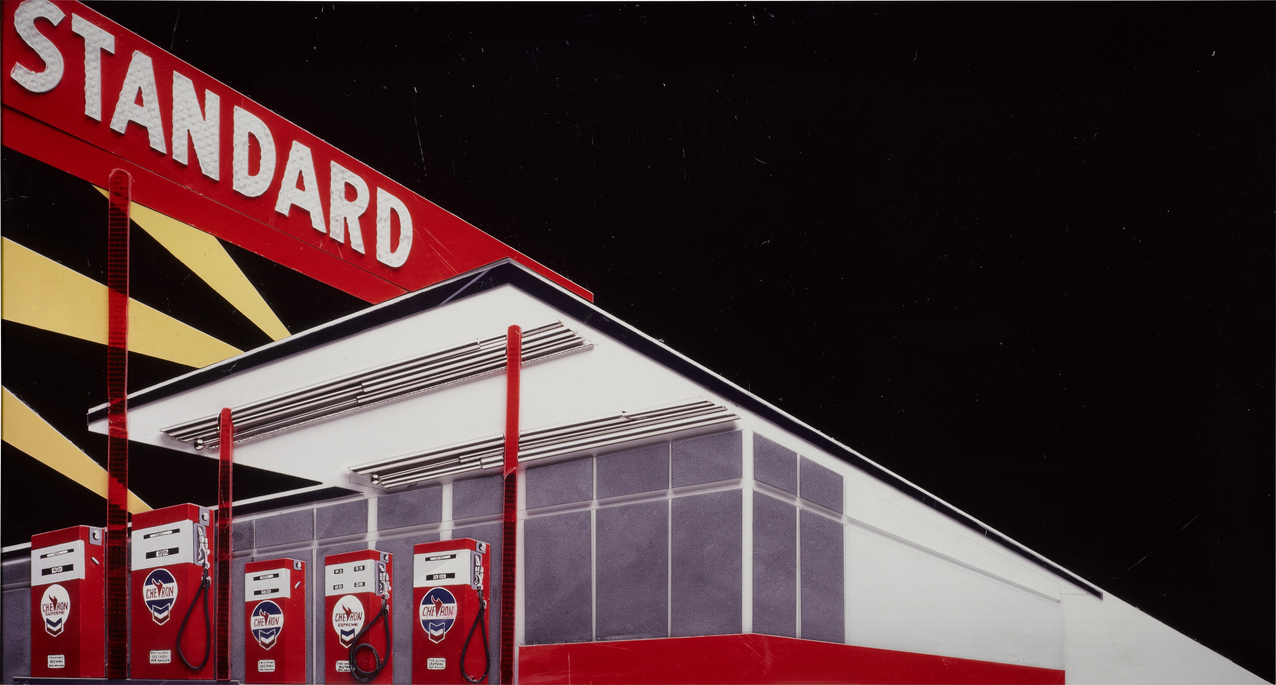 Standard Station (Night), after Ed Ruscha (from 'Pictures of Cars ...