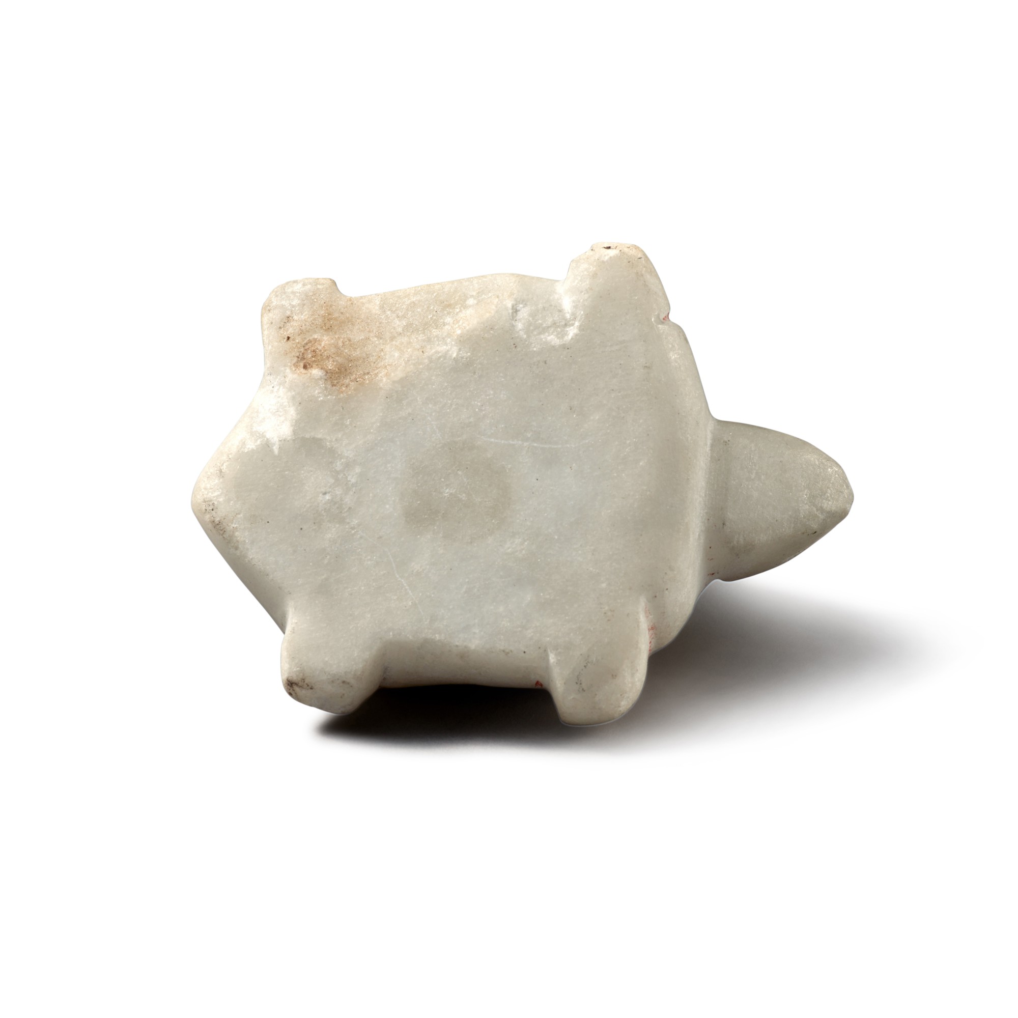 An exceptionally rare white marble figure of a turtle, Shang dynasty ...
