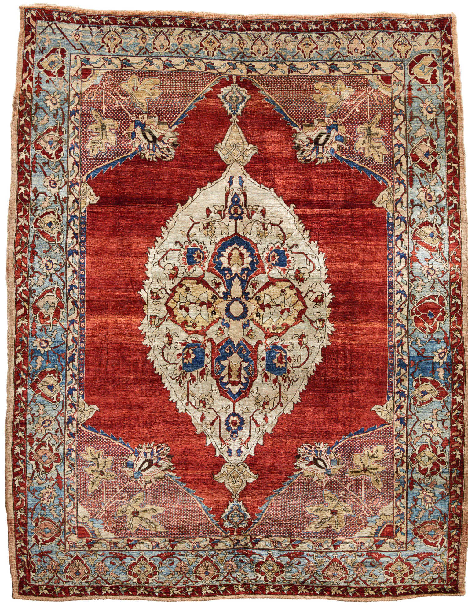 A SILK HERIZ RUG, NORTHWEST PERSIA | A Passion for Collecting: The Rugs ...