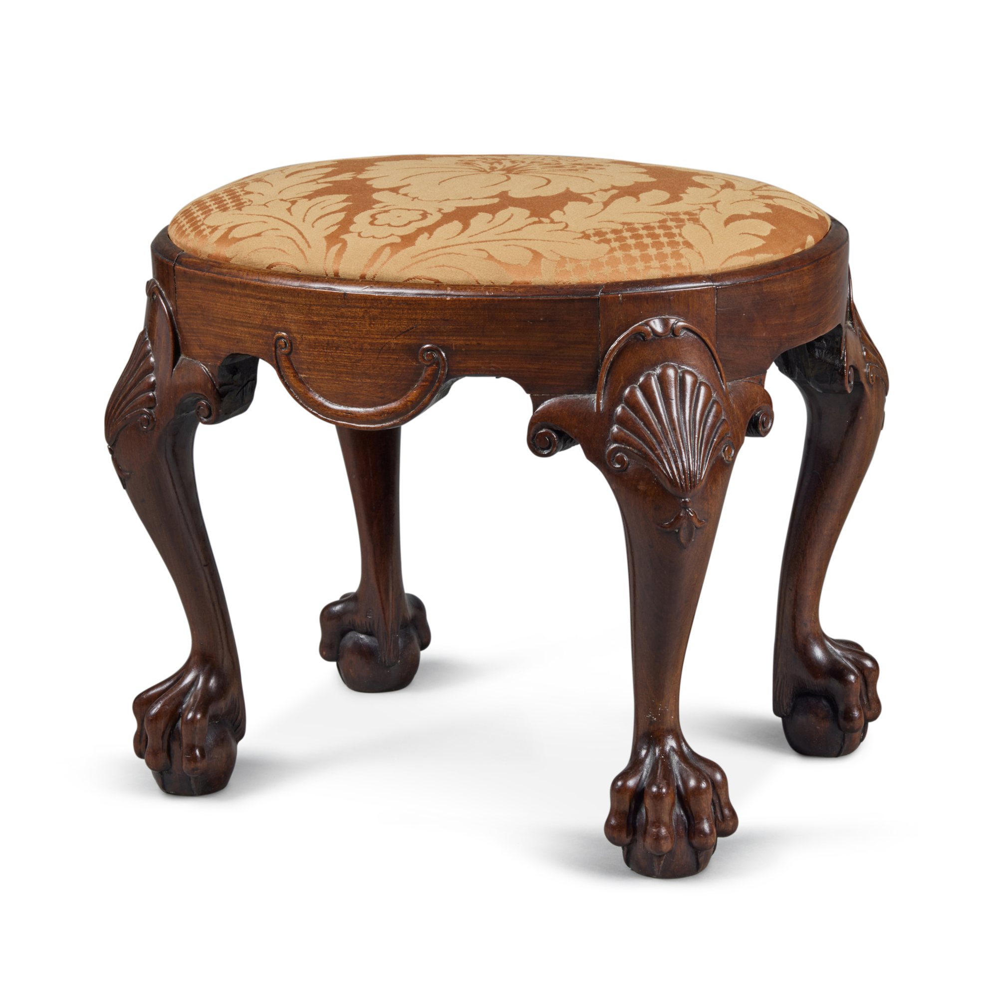 A George II Carved Mahogany Oval Stool, 19th Century | Property from ...