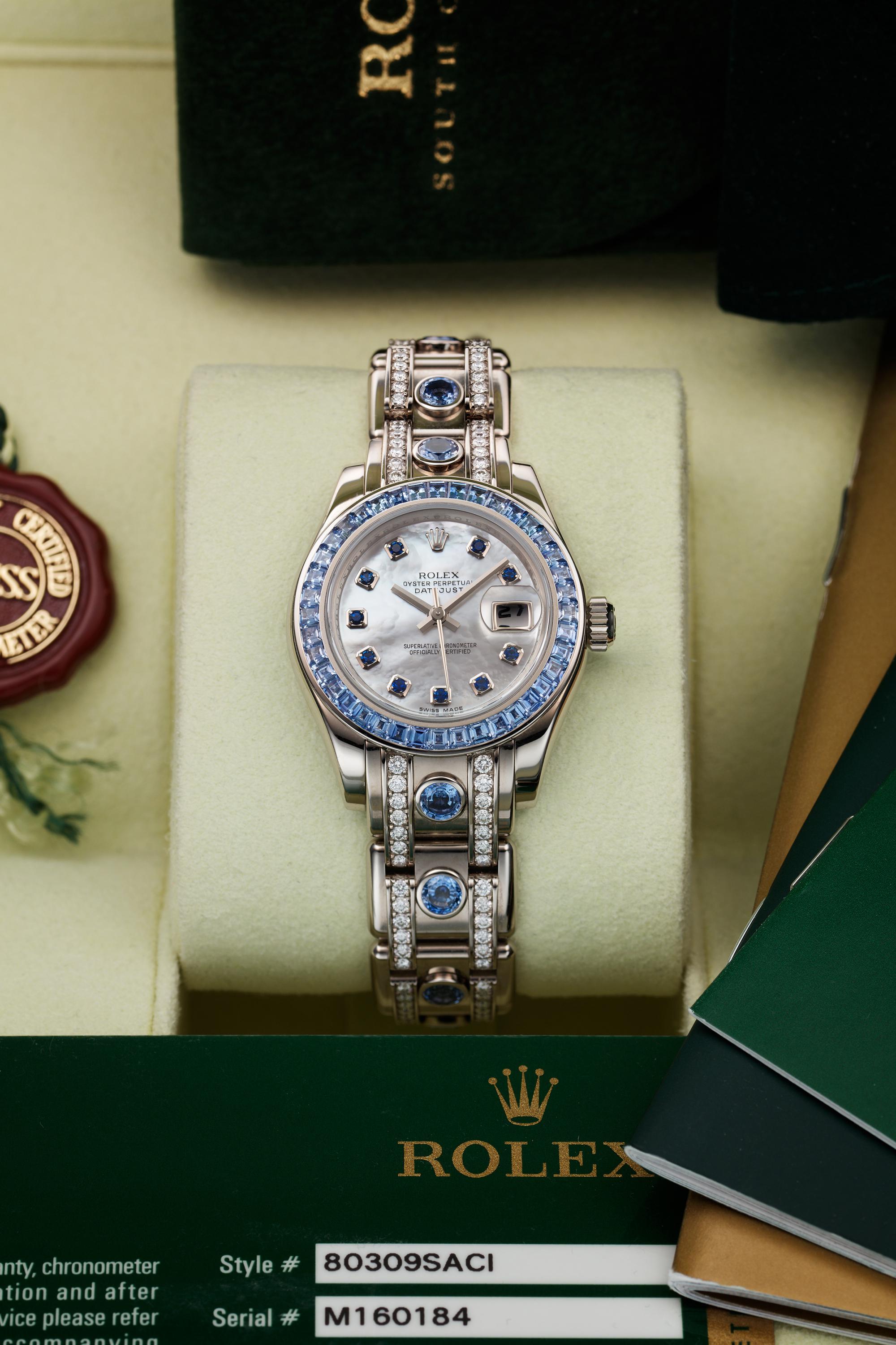 Reference 80309SACI Datejust Pearlmaster 'Octopus' A white gold ...