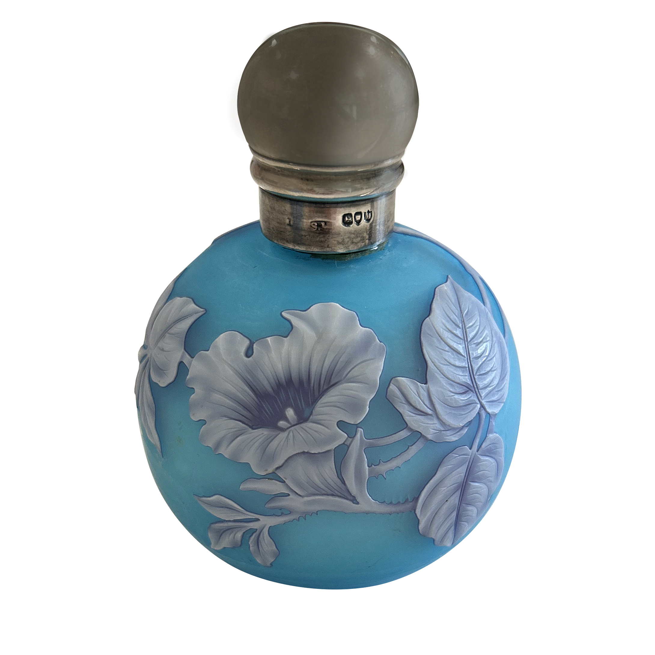 Thomas Webb & Sons Antique English Victorian Cameo Glass Perfume Bottle ...