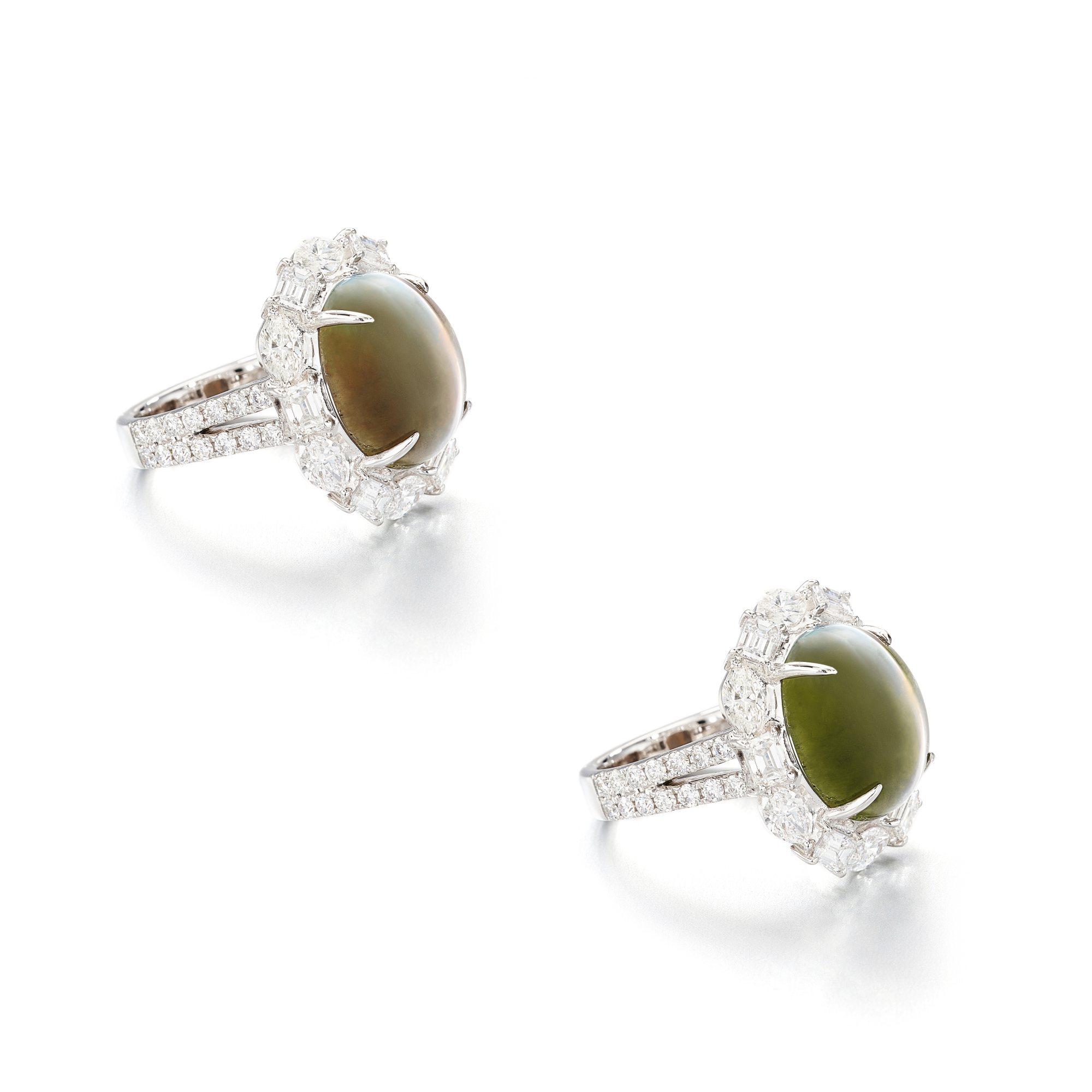 Cat’s Eye Alexandrite and Diamond Ring | 10.98克拉 天然「巴西」貓眼亞歷山大變色石 配 鑽石 ...