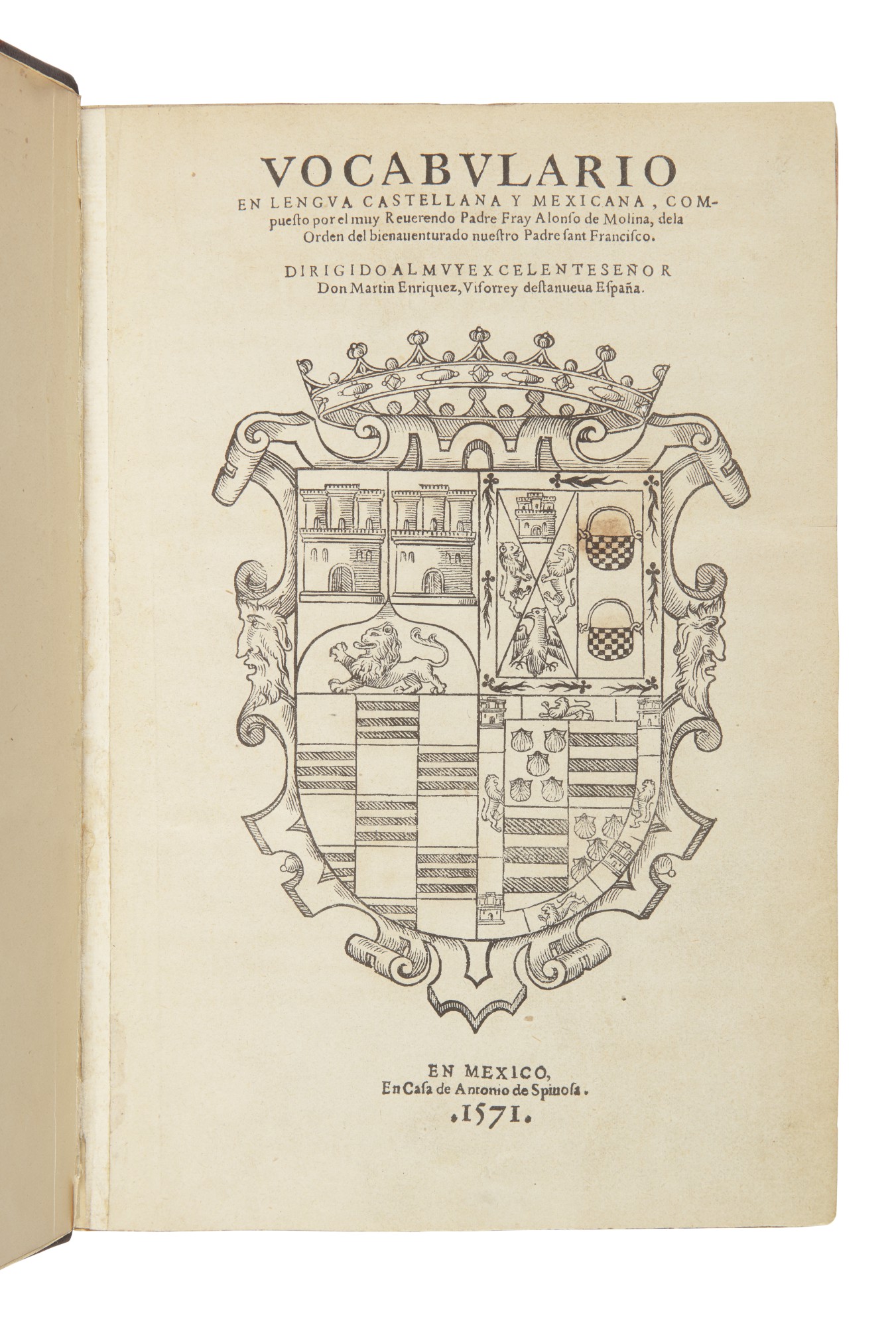 [MEXICAN INCUNABLE] Vocabulario de Alonso Molina. México, Antonio de ...