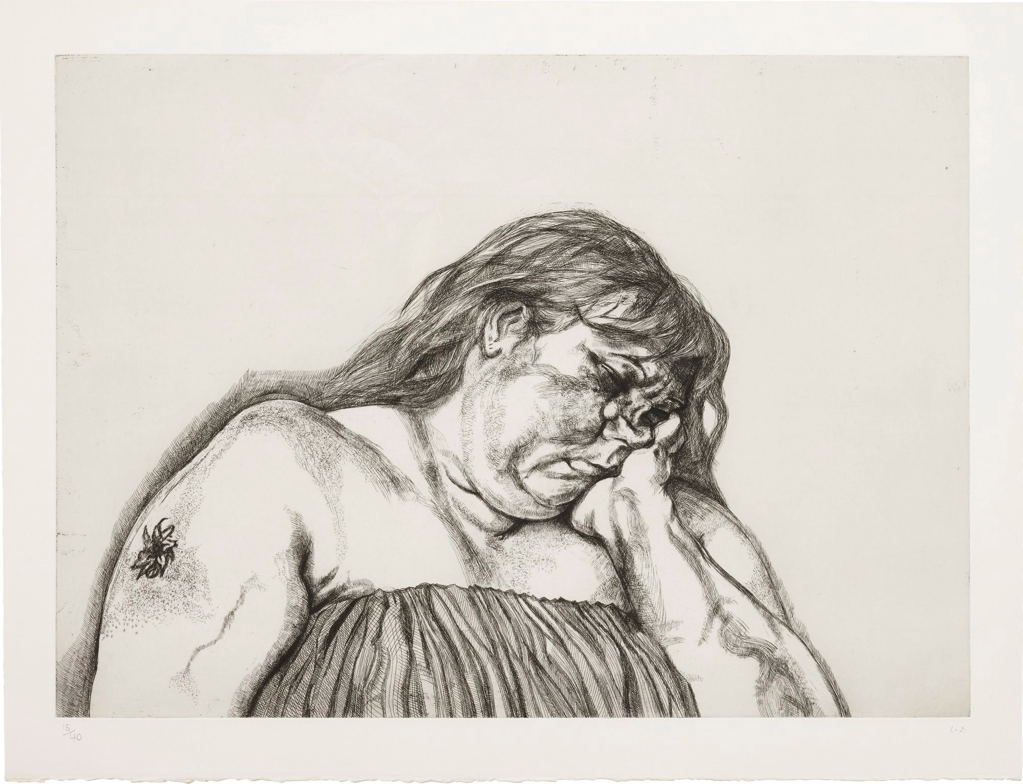 LUCIAN FREUD | WOMAN WITH AN ARM TATTOO (F. 40) | Made in Britain ...