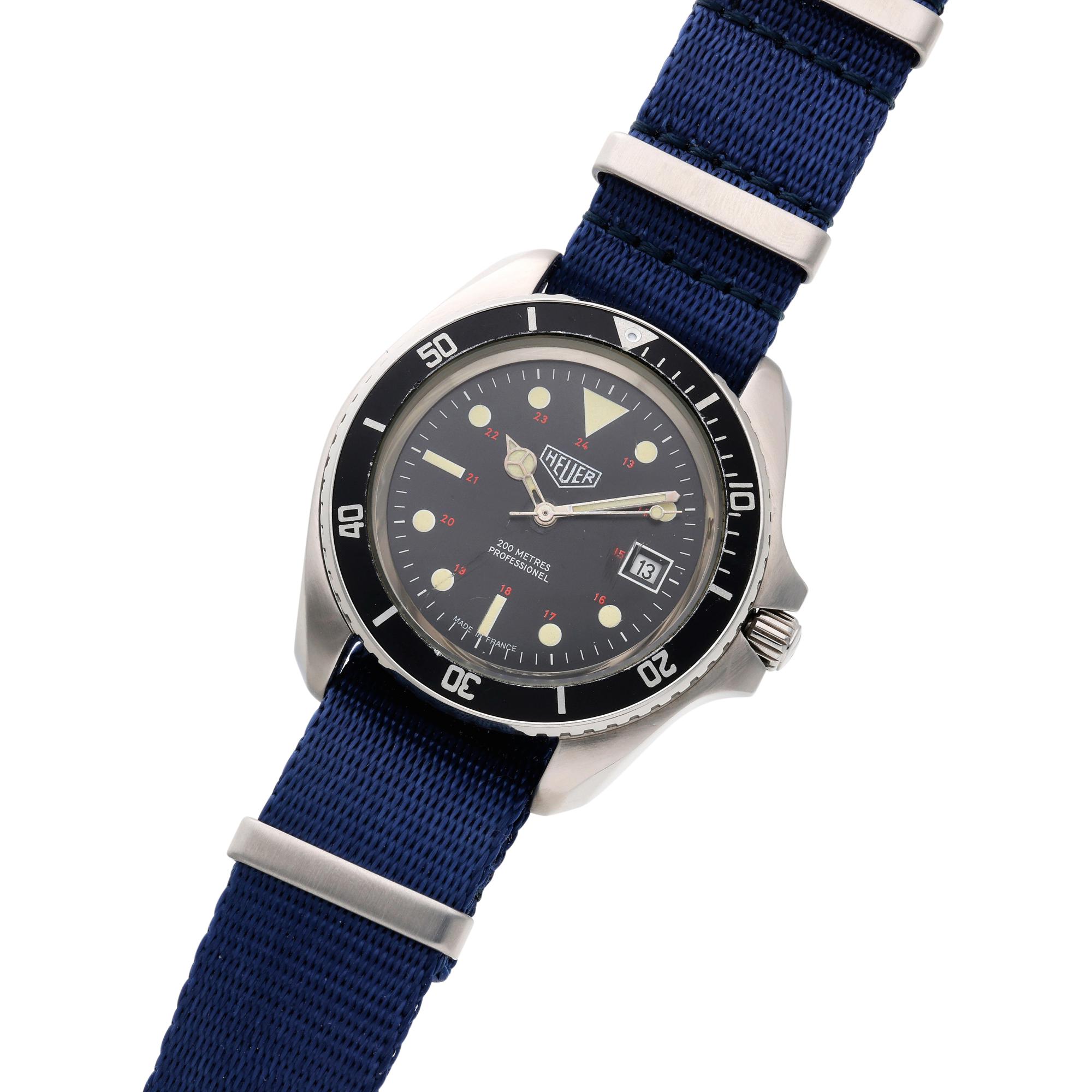 Reference 844 Monnin, A stainless steel wristwatch with date, Circa ...