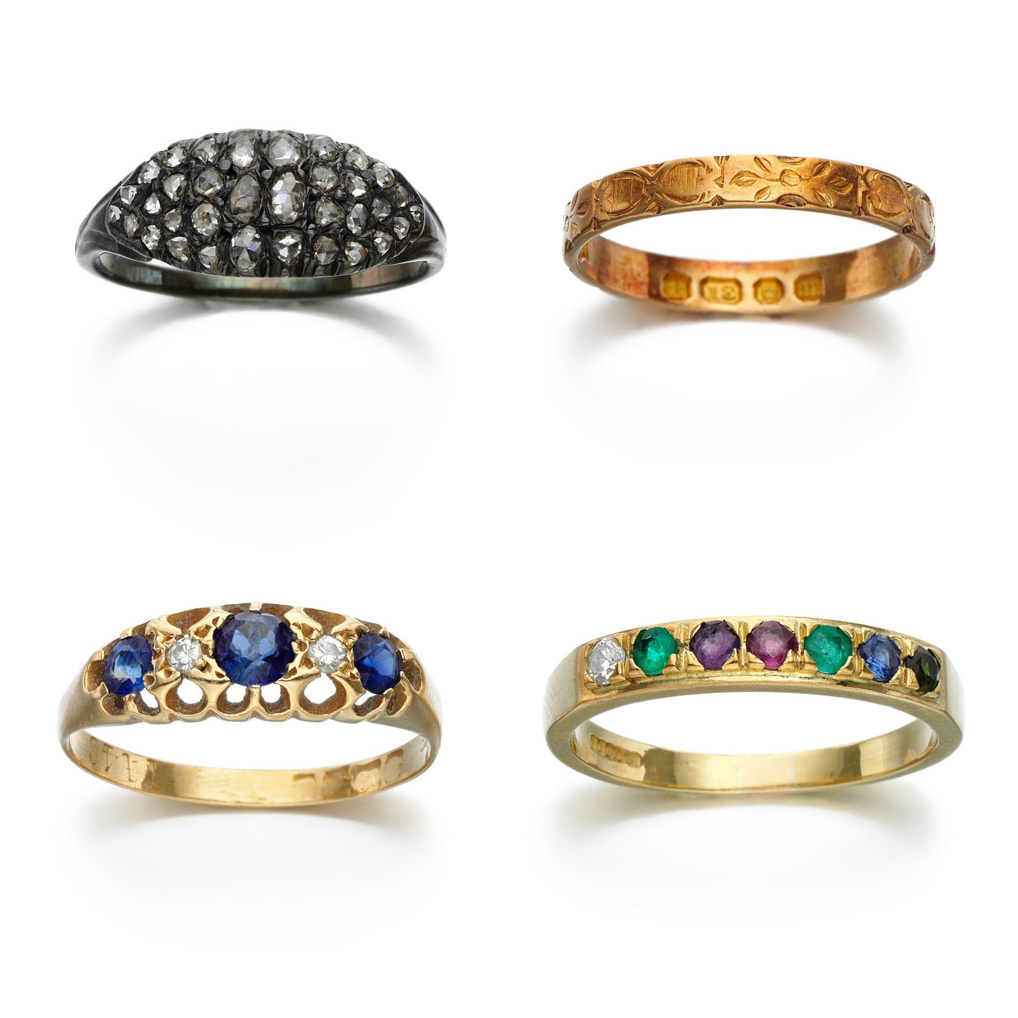 Four gem set and diamond rings | Fine Jewels | 2021 | Sotheby's