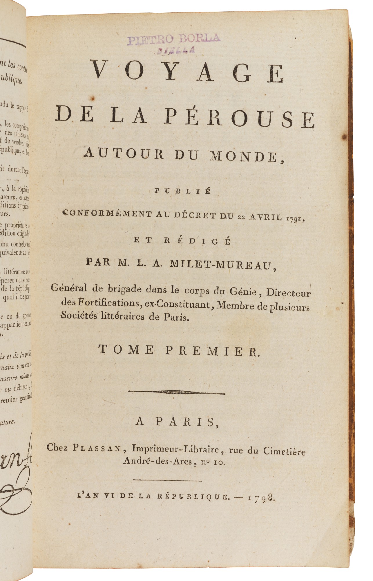 La Pérouse, Voyage, 1798; Relation de la voyage a la recherche de La ...