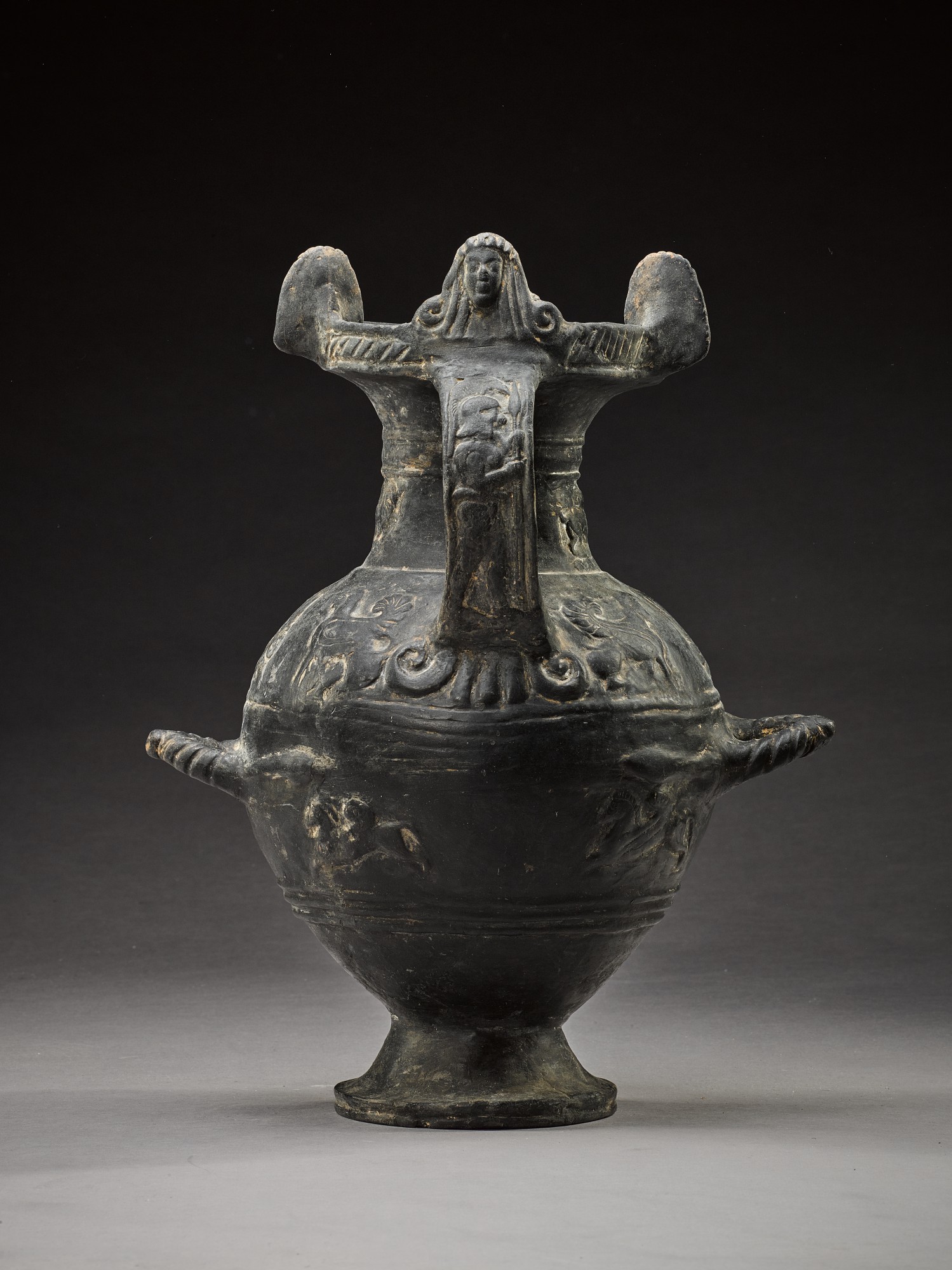 An Etruscan Bucchero-Ware Hydria, 6th Century B.C. | Ancient Sculpture ...