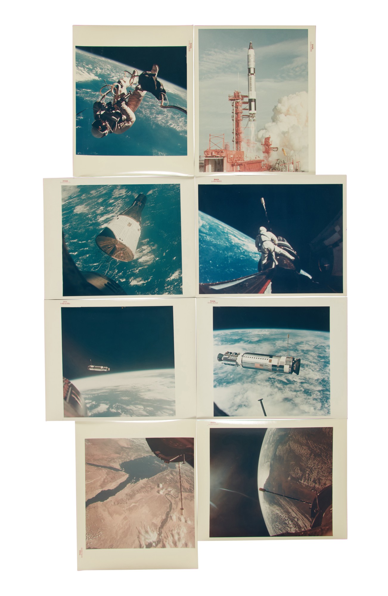 [Gemini] — A Retrospective of the Gemini Program. Set of eight vintage ...