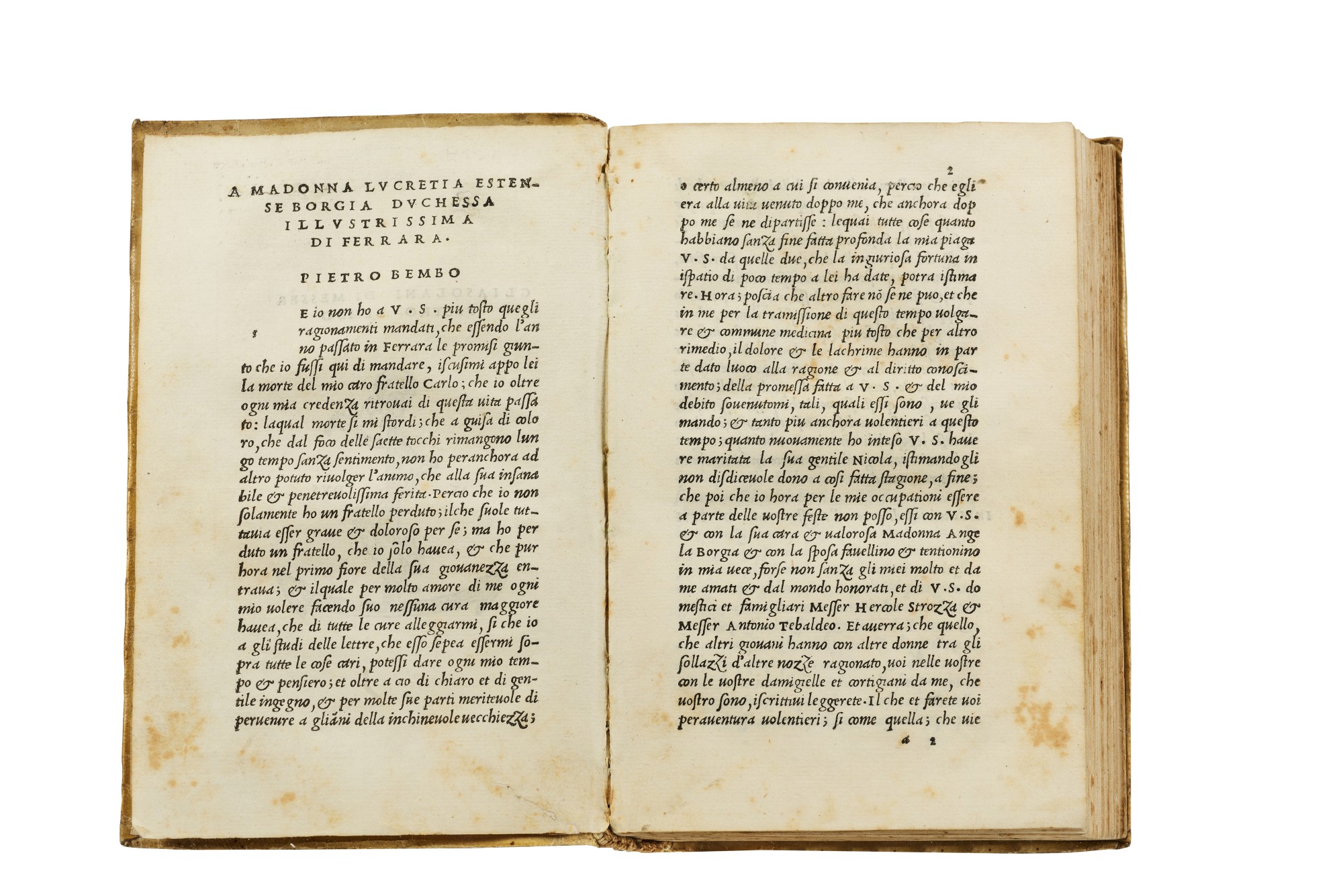 Bembo, Gli Asolani, Venice, Aldus, 1515, old vellum | Antiquarian Books ...