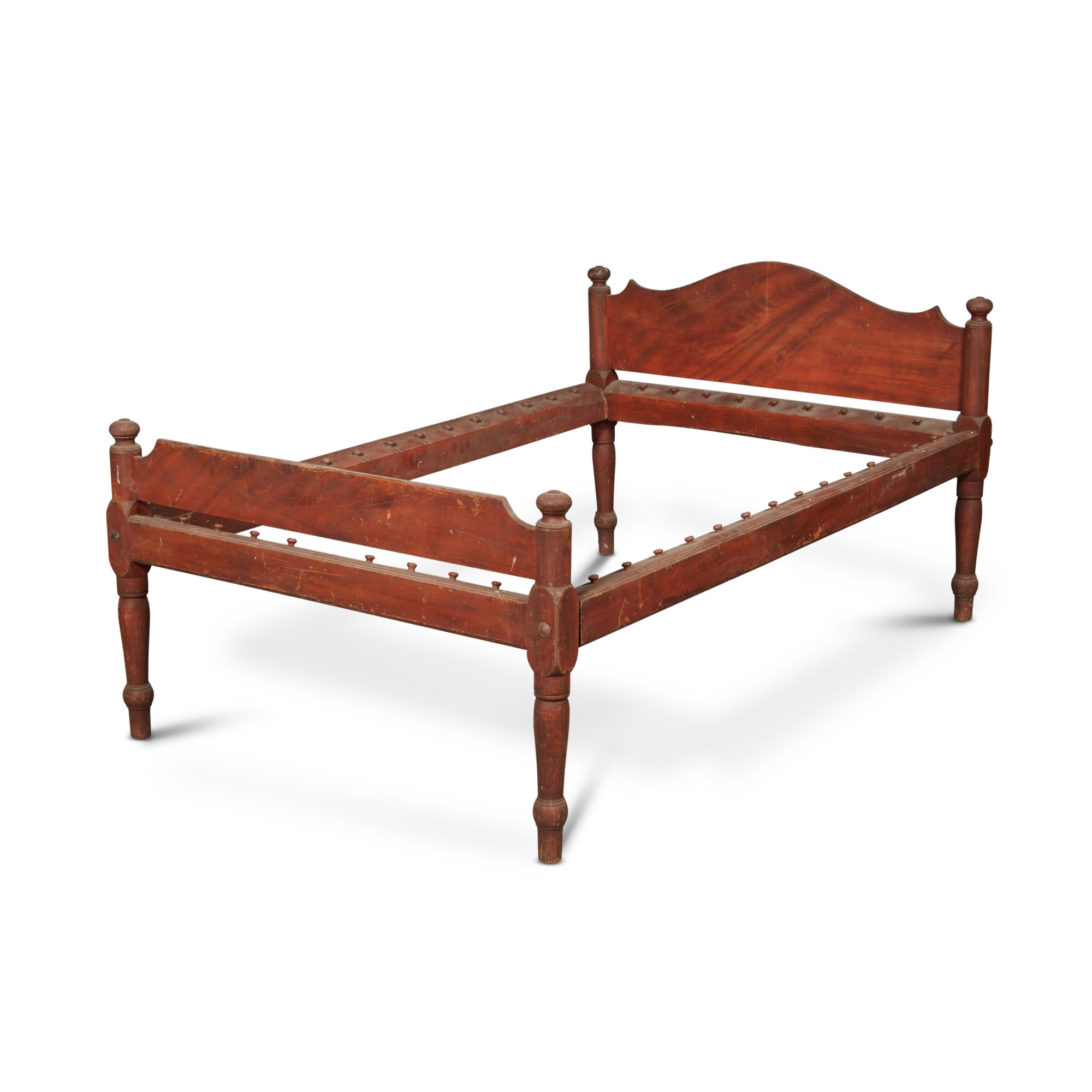 Three Grain Paint-Decorated Poplar Bedsteads, Pennsylvania, Circa 1820 ...