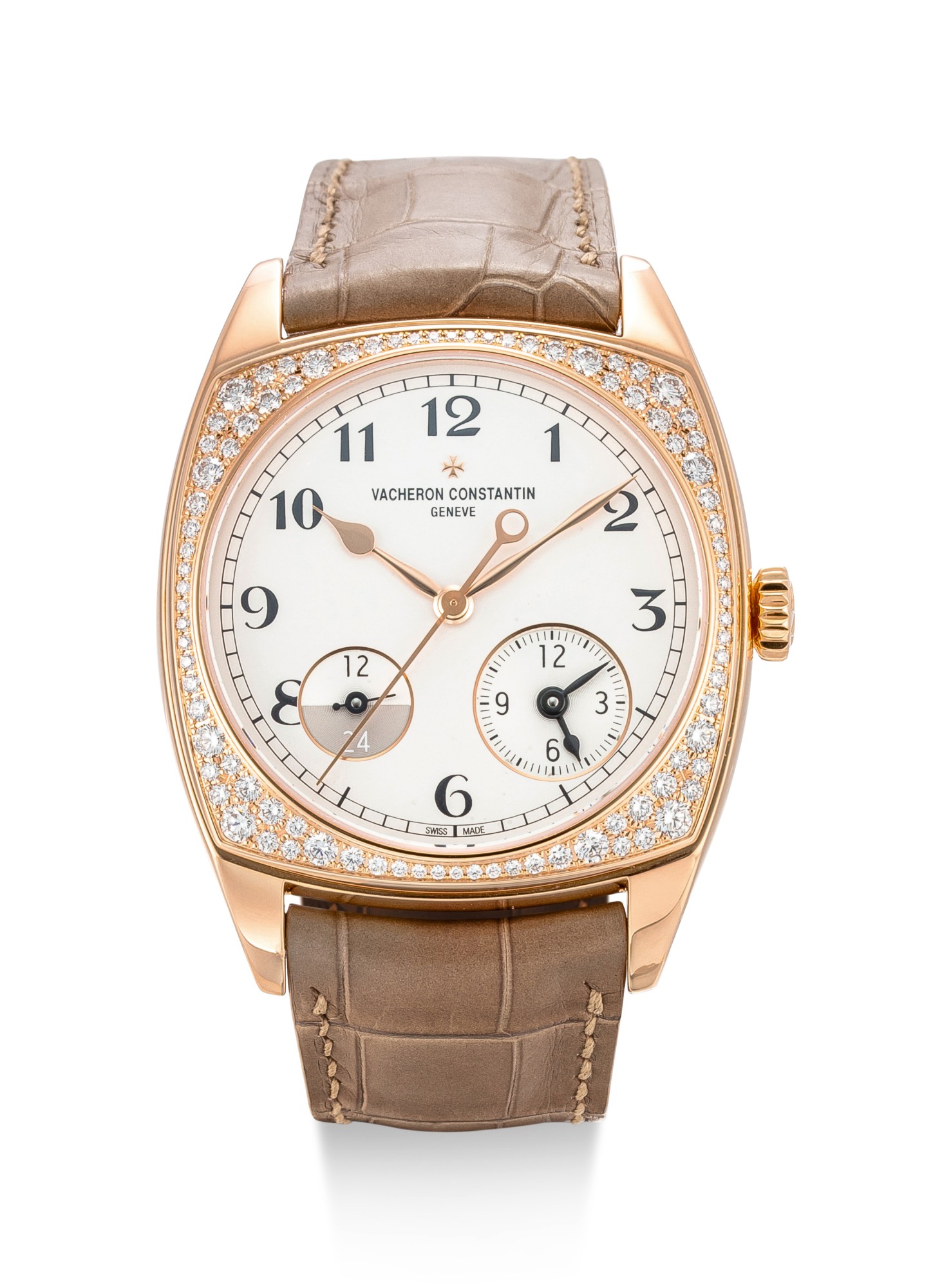 VACHERON CONSTANTIN | HARMONY DUAL TIME, REFERENCE 7805S, A PINK GOLD ...