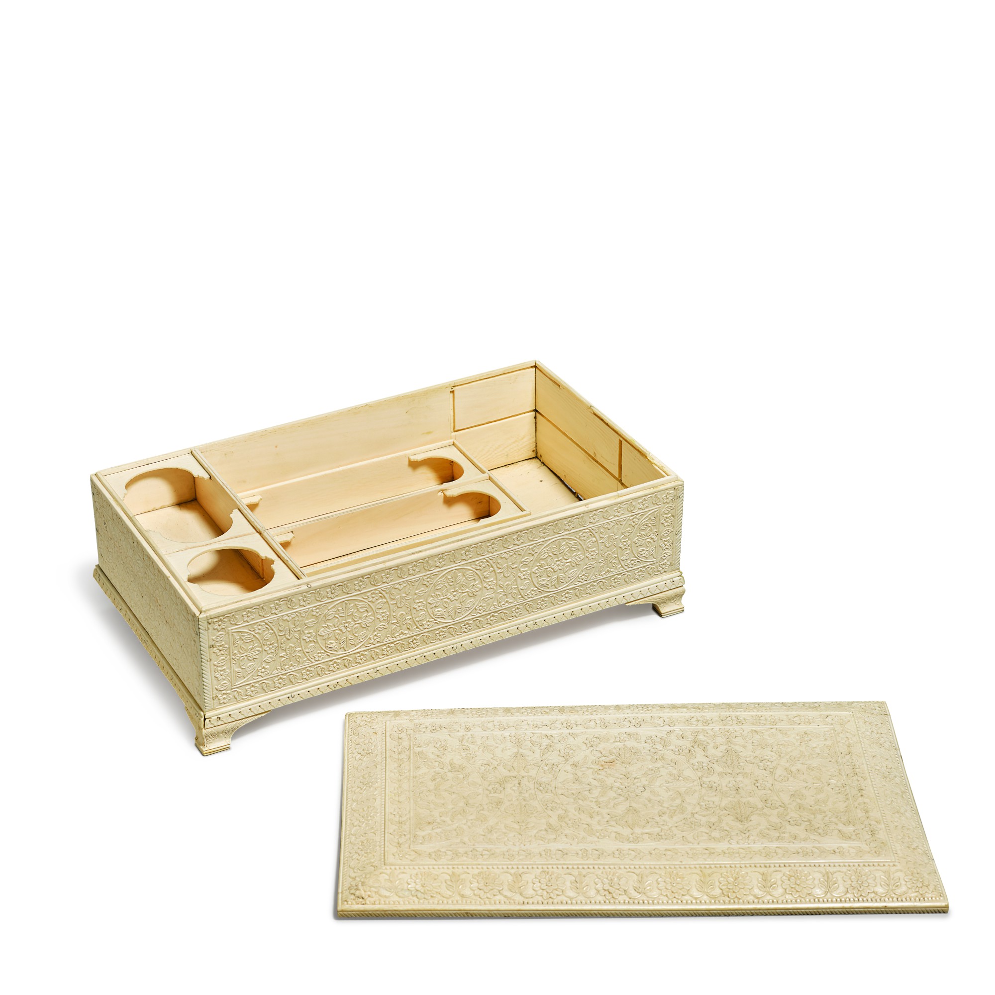 A Mughal carved ivory scribe's box, India, 18th century | Arts of the ...