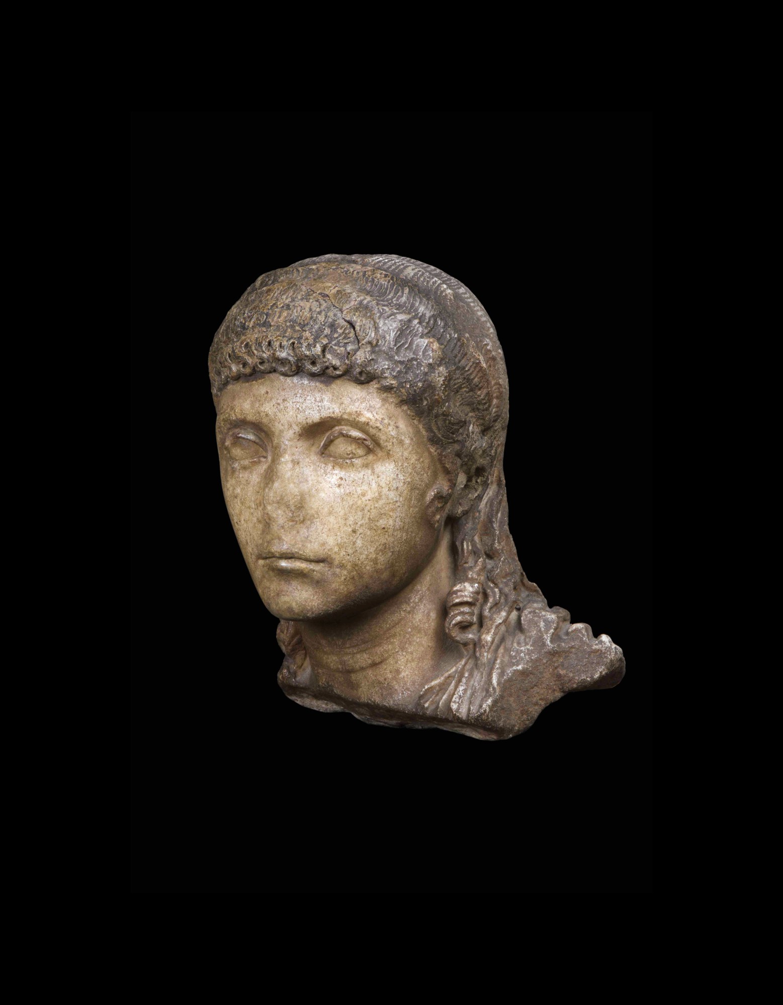A Roman Marble Portrait Head of a Boy, circa 2nd half of the 1st ...