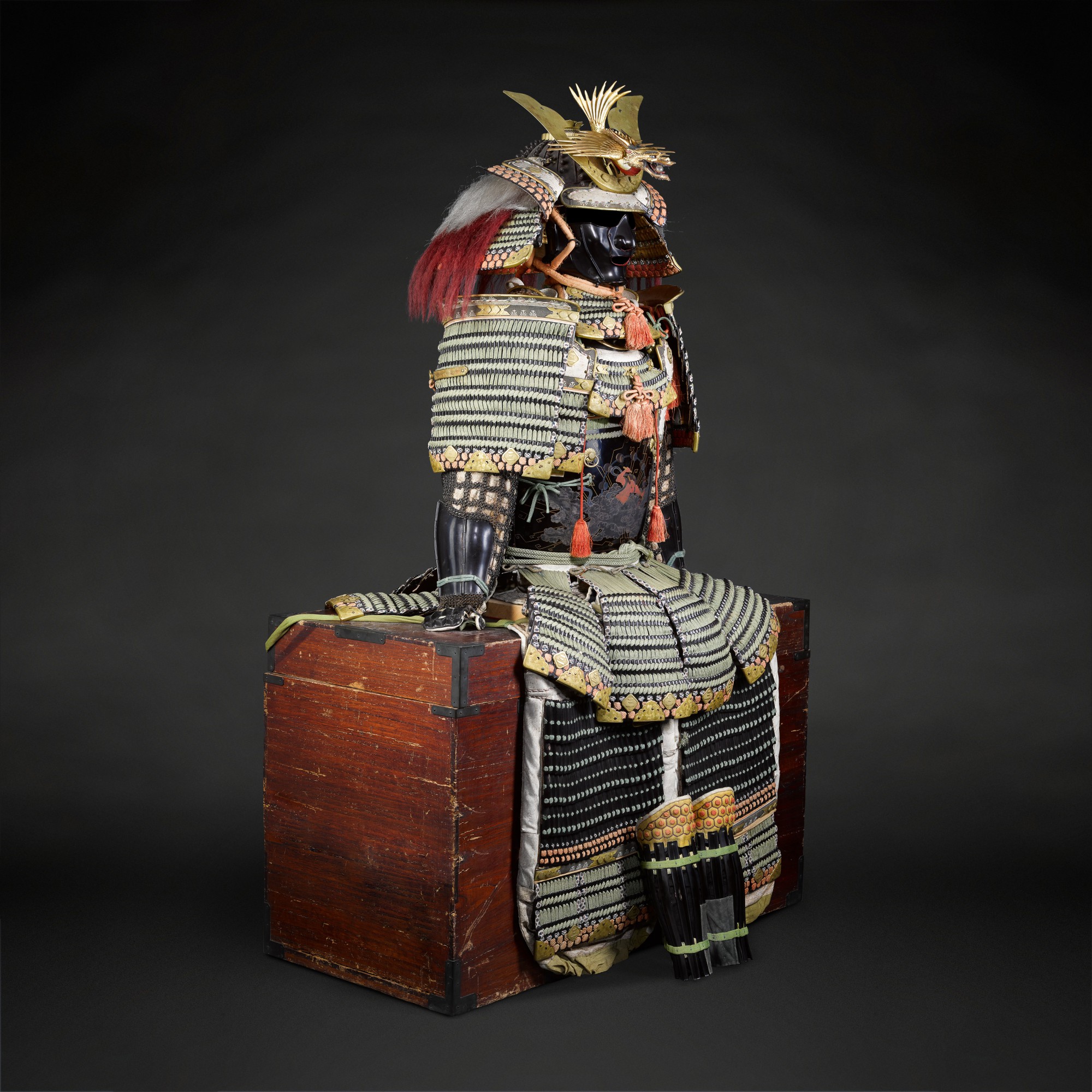 A fine hotoke-do gusoku [armour] | The helmet signed Masuda Myochin ...