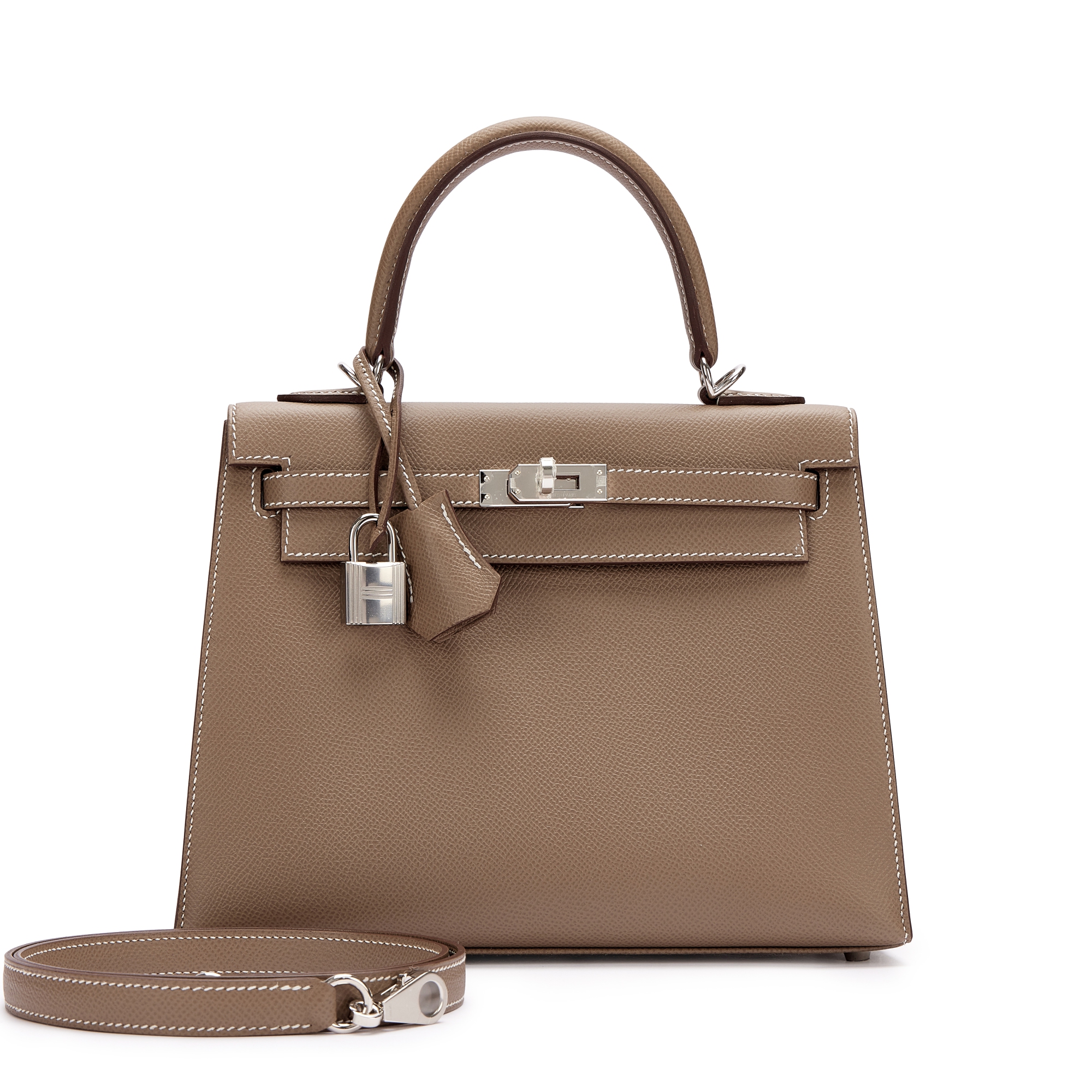 Hermès Etoupe Epsom Kelly 25 Sellier Palladium Hardware, 2020 Available For Immediate Sale At ...