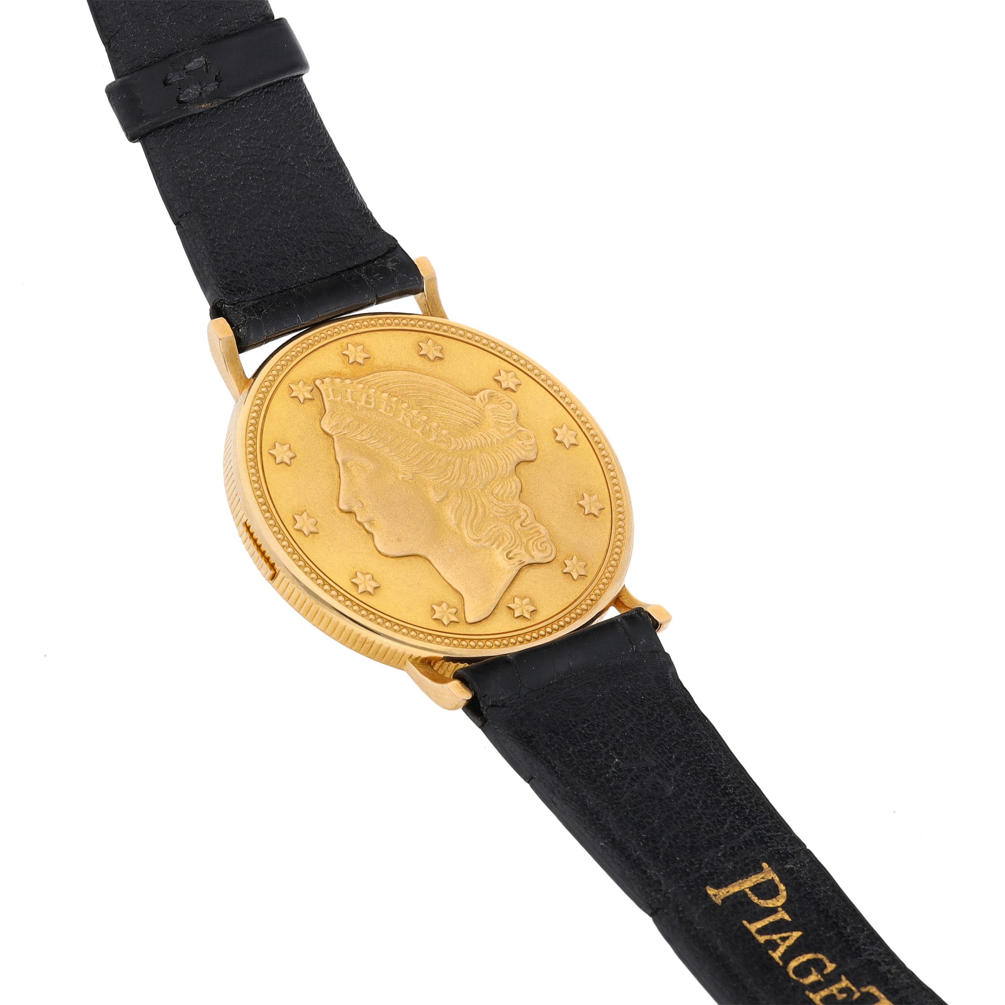Piaget | A yellow gold coin watch, Circa 1990 | 伯爵 | 黃金硬幣腕錶，約1990年製 ...