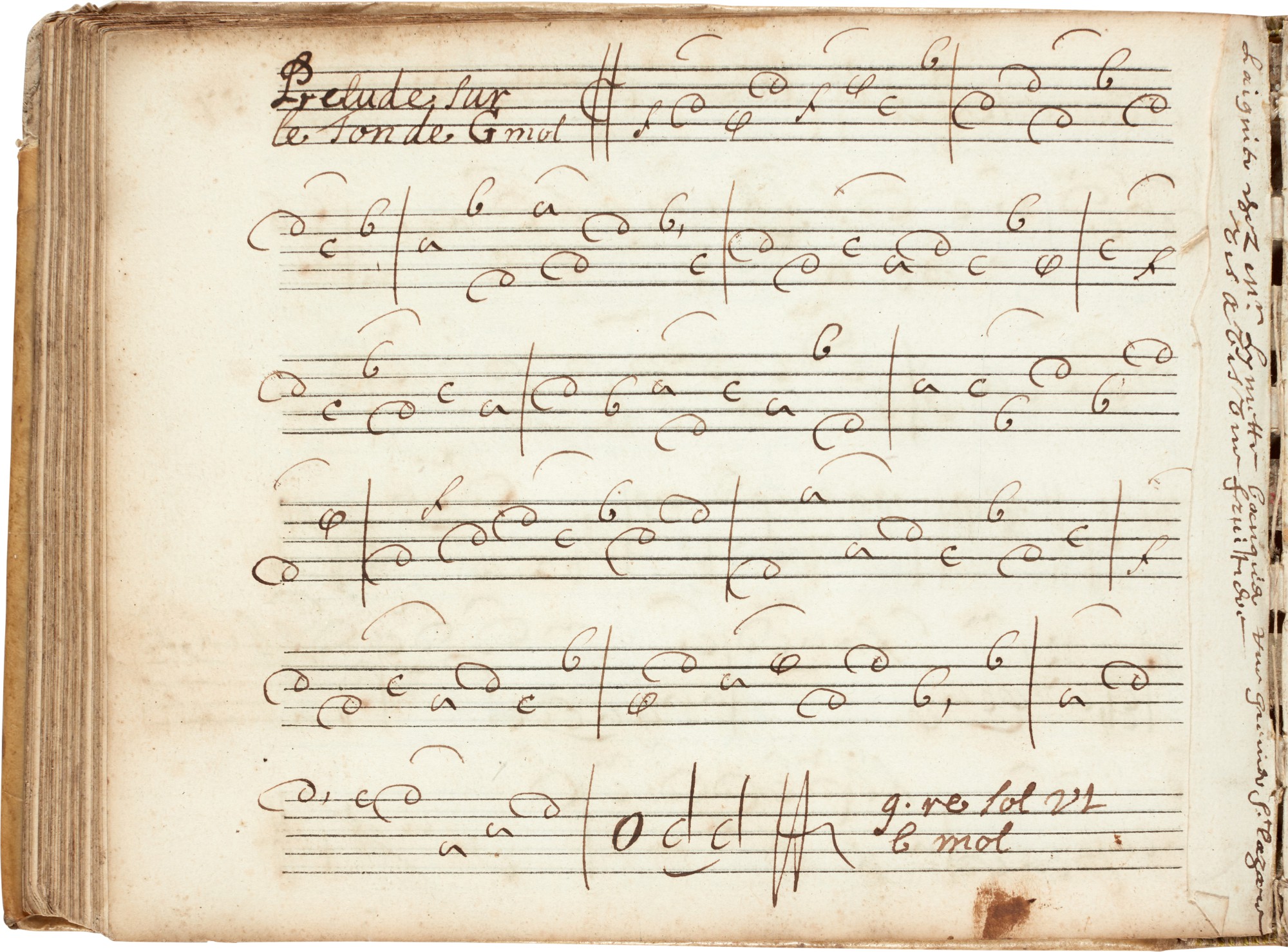 Guitar. Important late C17th manuscript volume of 72 pieces for five ...