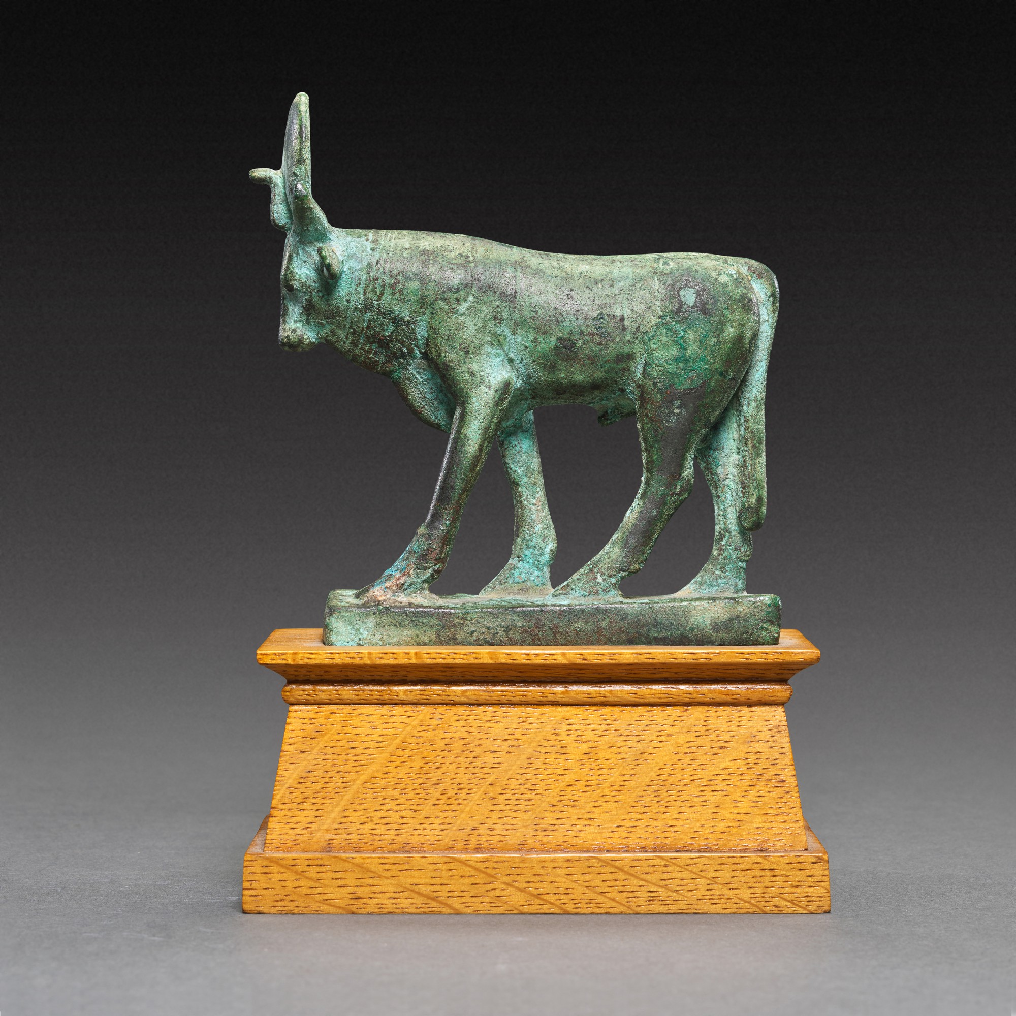 An Egyptian Bronze Figure of the Apis Bull, 26th/30th Dynasty, 664-342 ...