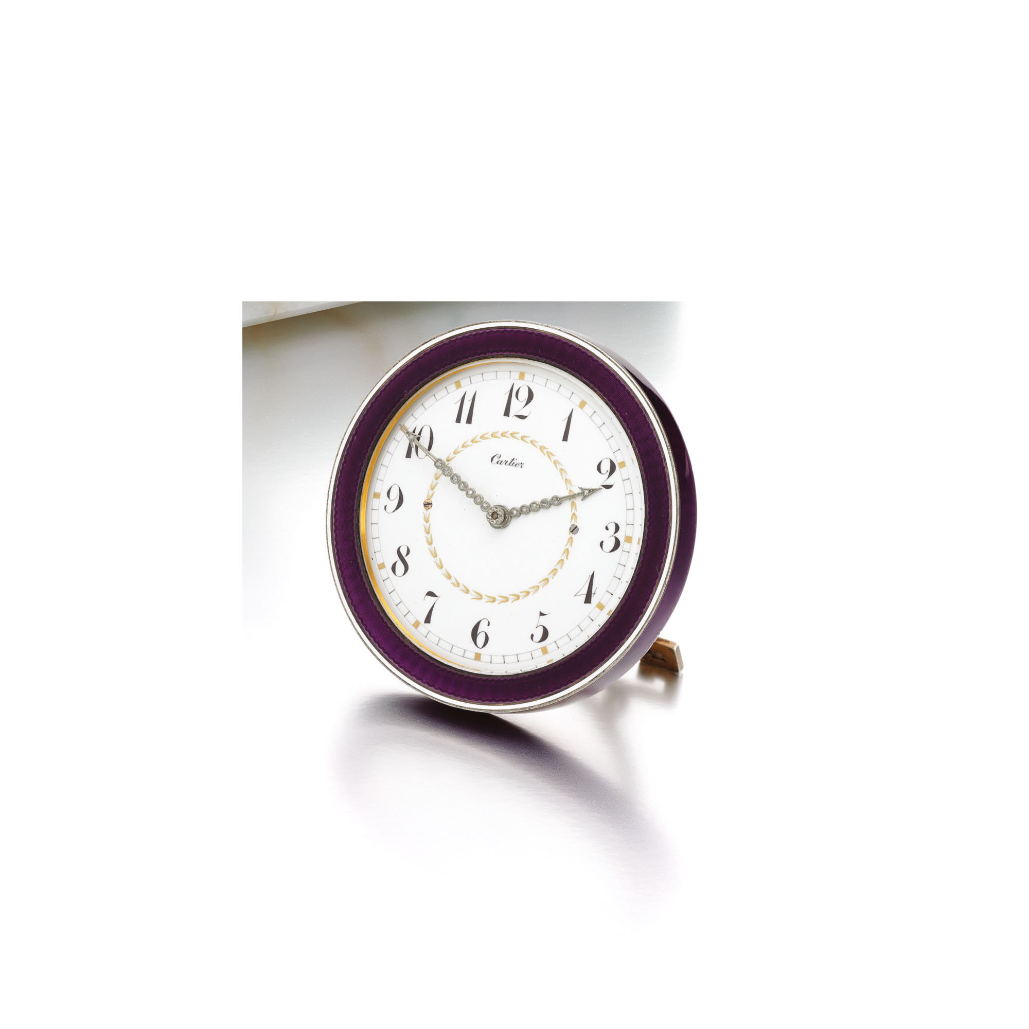 ENAMEL, DIAMOND AND IVORY DESK TIMEPIECE, EARLY 20TH CENTURY | Fine ...