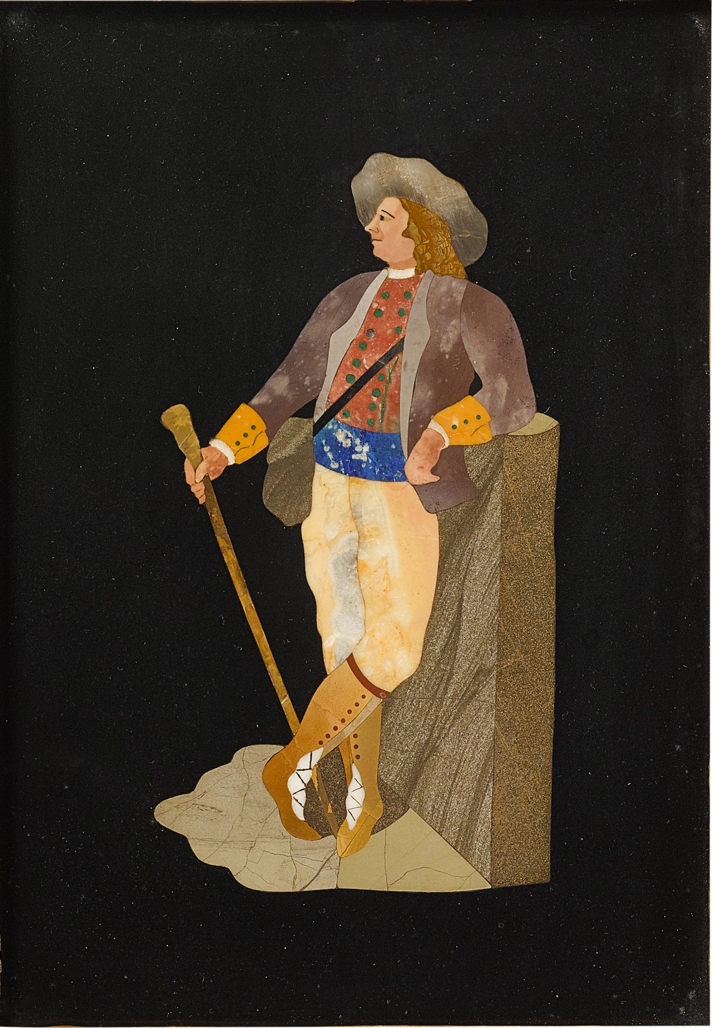 An Italian pietre dure panel, Florence, late 19th/early 20th century ...