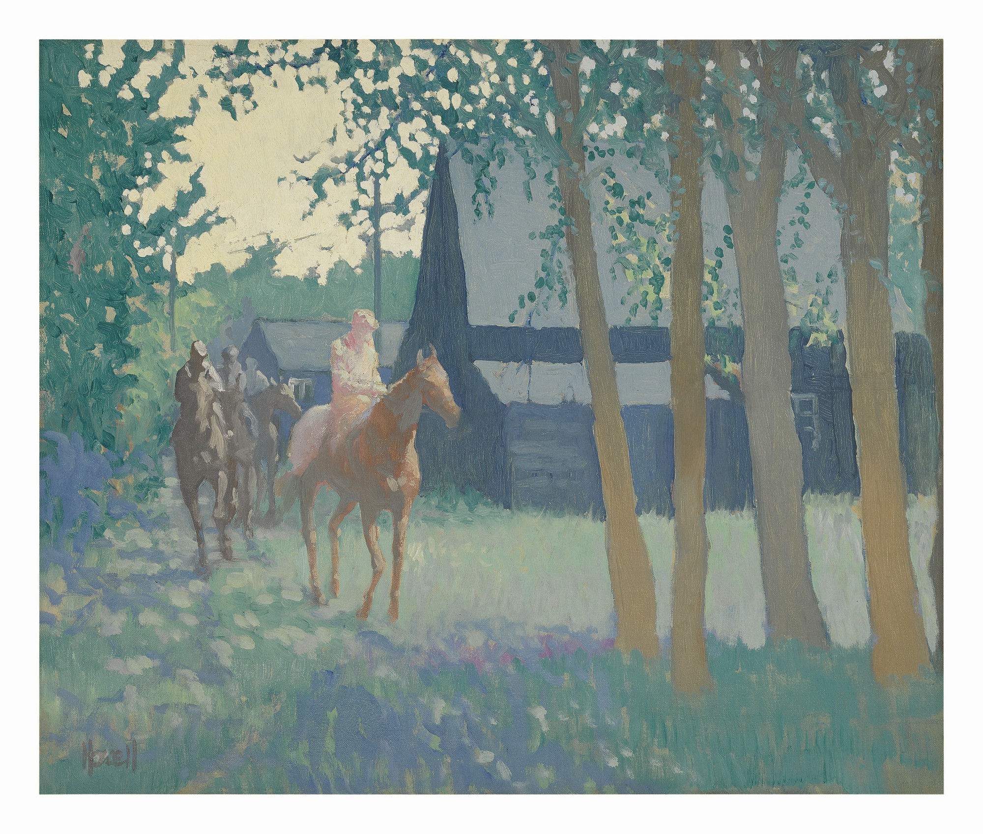 PETER HOWELL | LEAVING THE BARN | The Collection of Mr. and Mrs ...