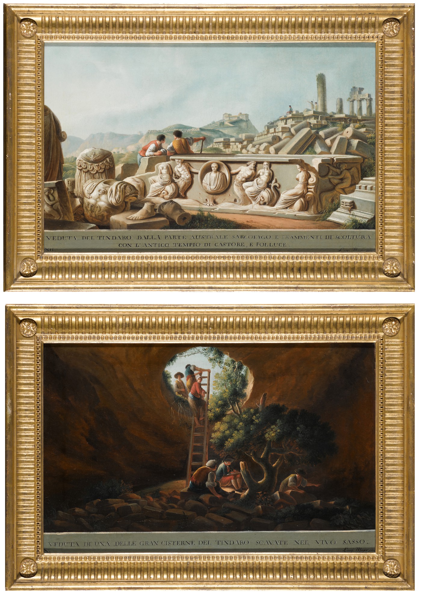 LUIGI MAYER | A view of Tyndareus from the South, with figures by a ...