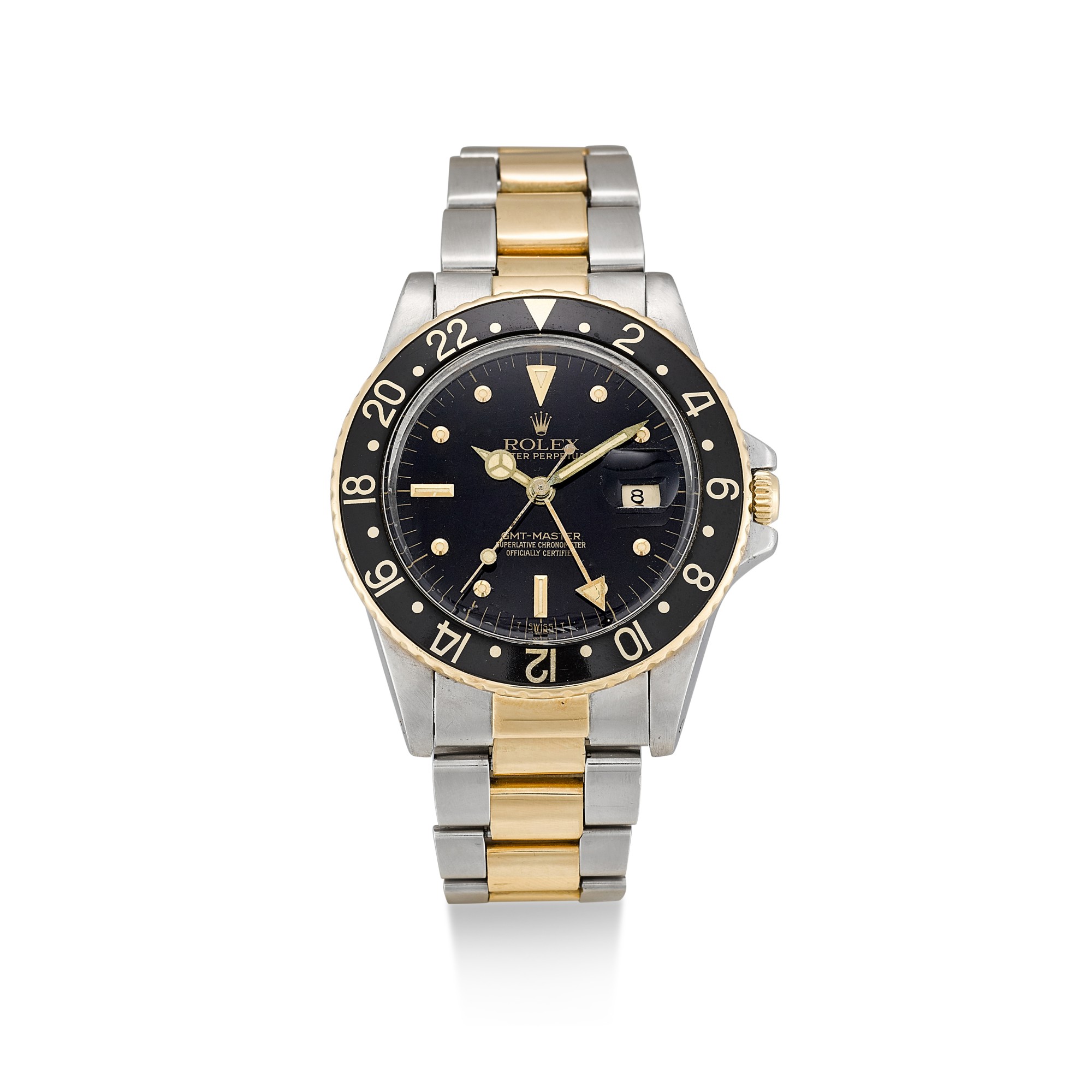 ROLEX | GMT MASTER, REFERENCE 16753 A STAINLESS STEEL AND YELLOW GOLD ...