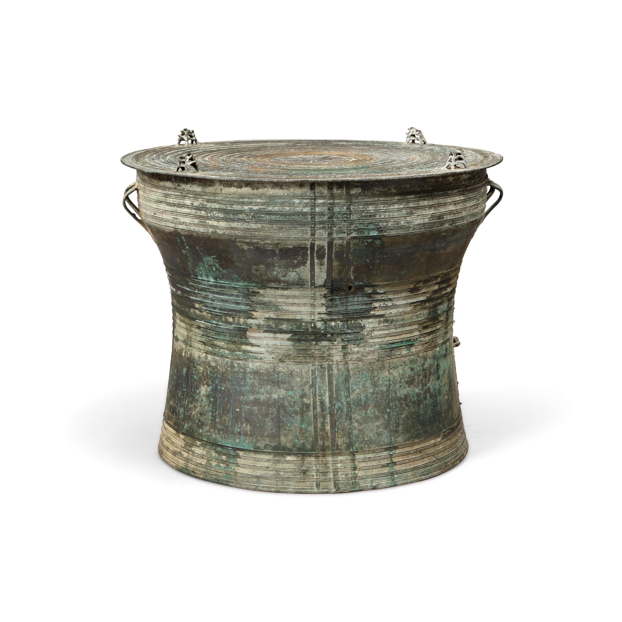 A large bronze 'Shan' drum | In the Studio: Asian Art Featuring Works ...