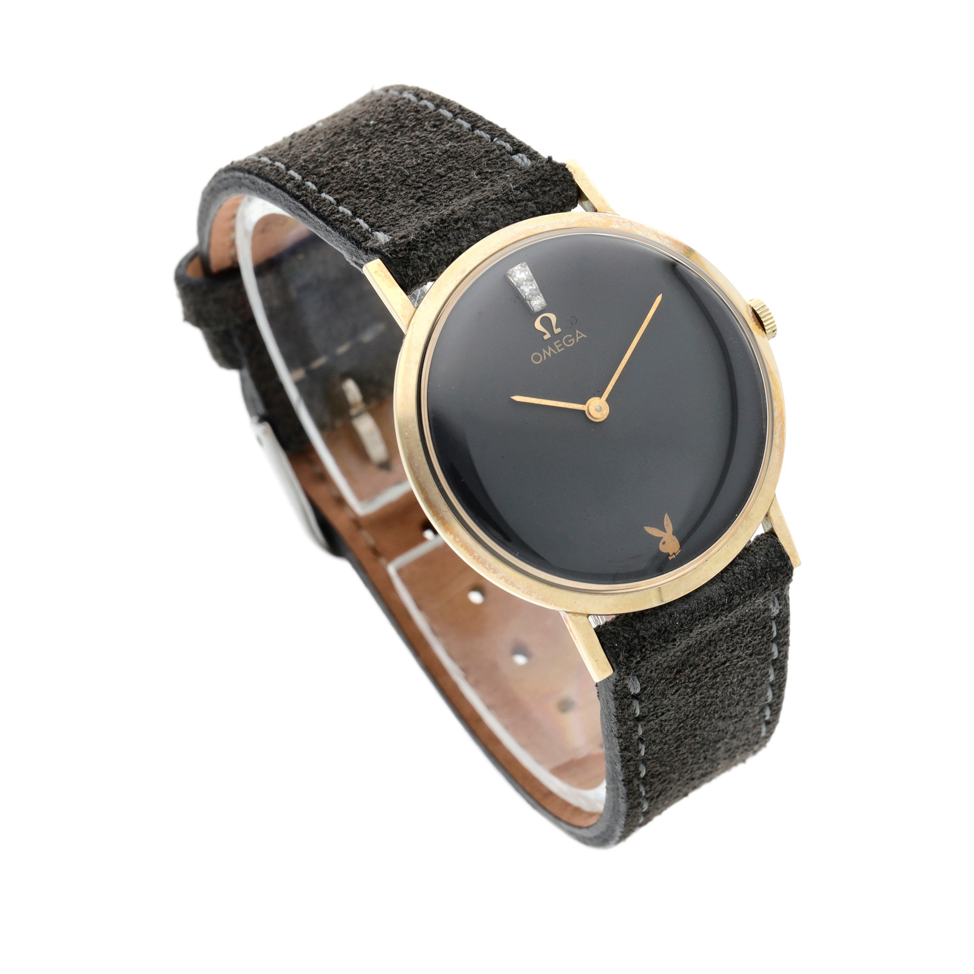 Reference D6672 A rare yellow gold wristwatch with playboy logo, Gifted ...