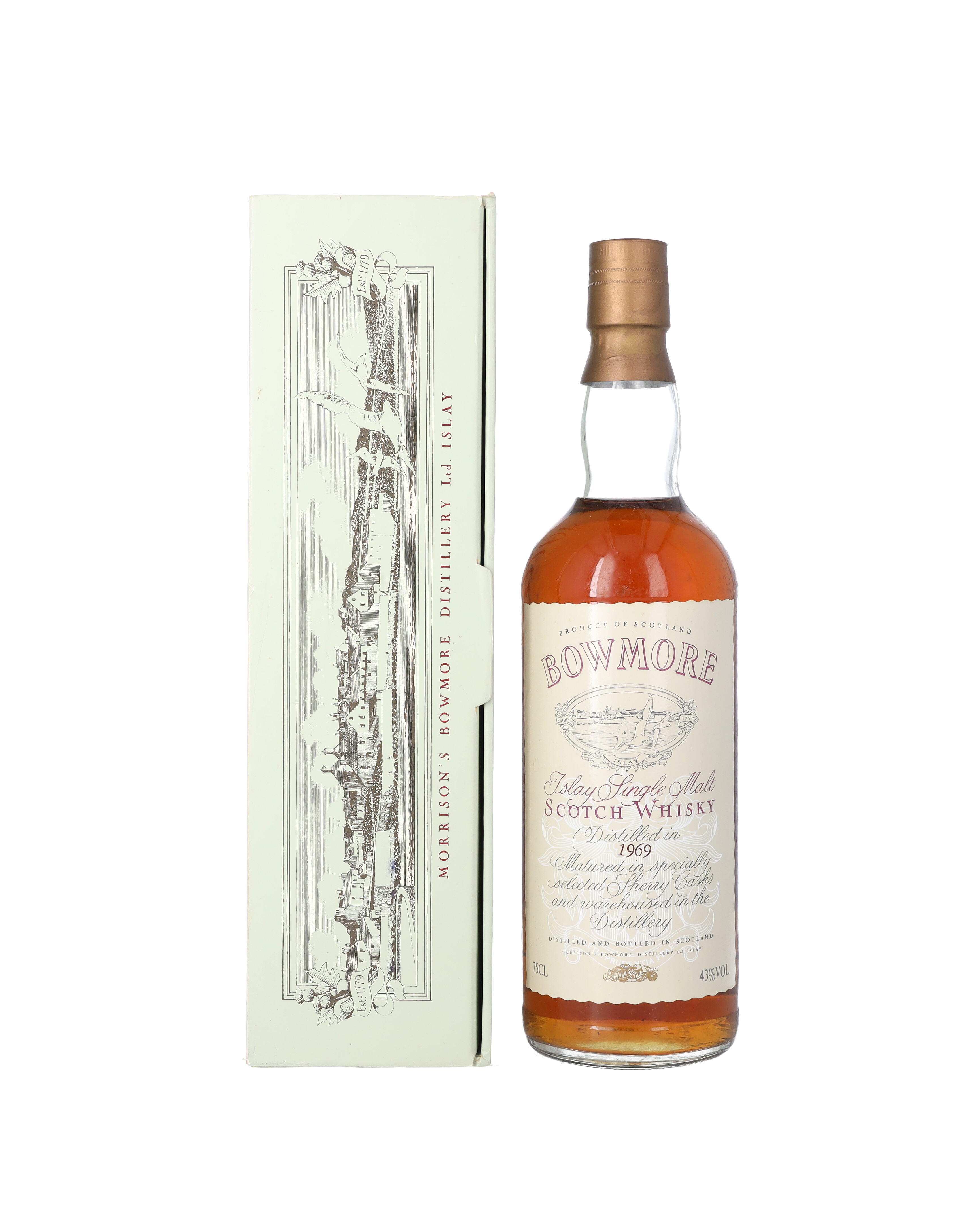 Bowmore Sherry Cask 43.0 abv 1969 (1 BT75) | Scotch Whisky: The ...