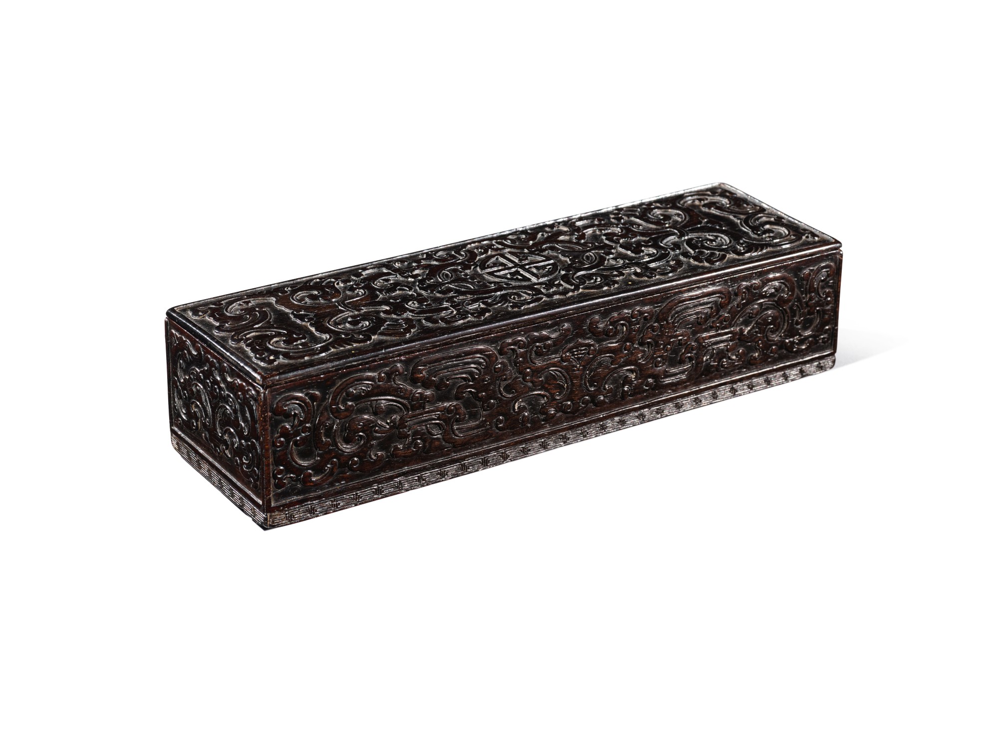A rare rectangular 'zitan' box and cover Qing dynasty, 18th century | 清 ...
